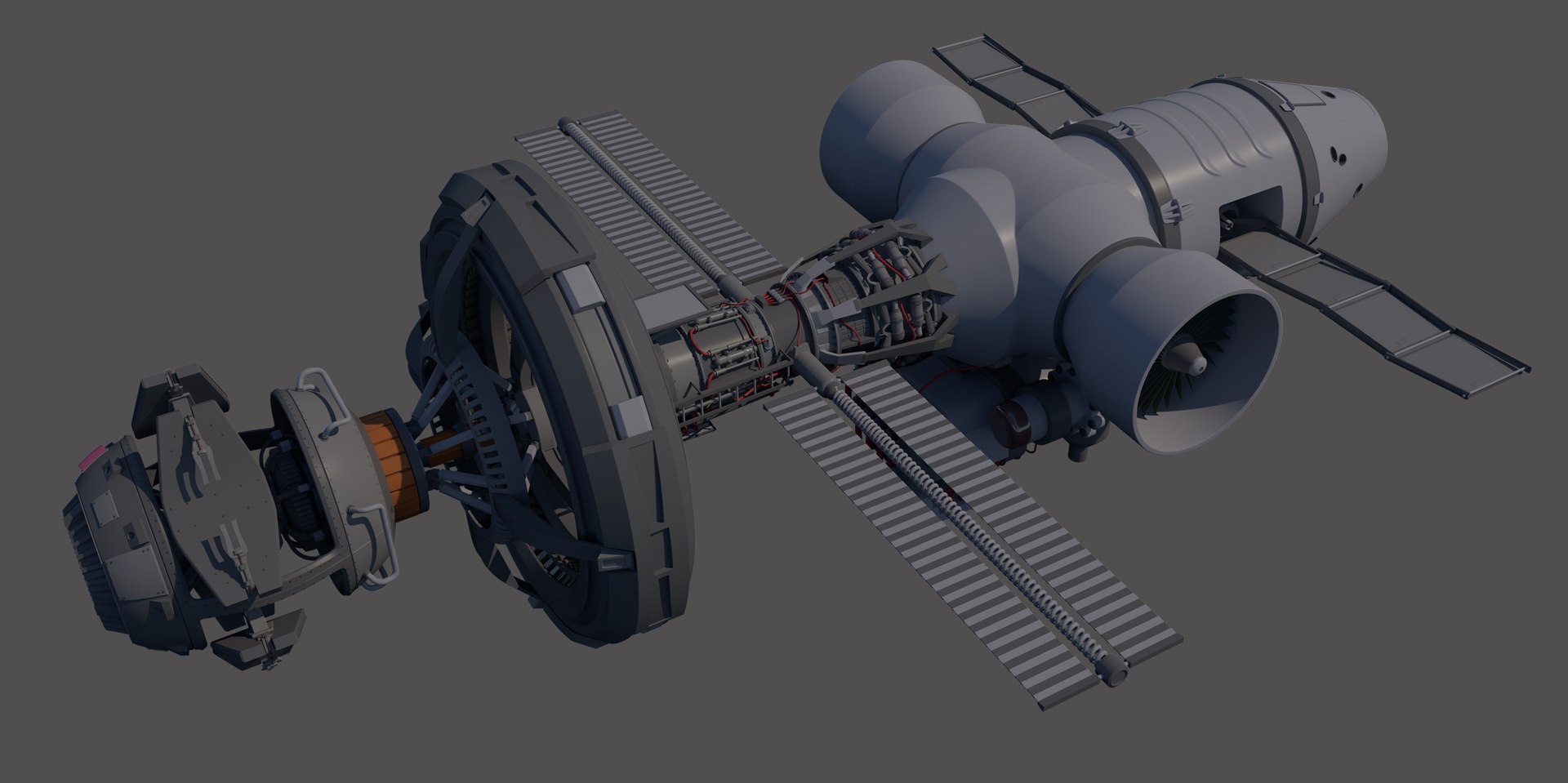 3D Model Sci-fi Satalite - TurboSquid 2030226