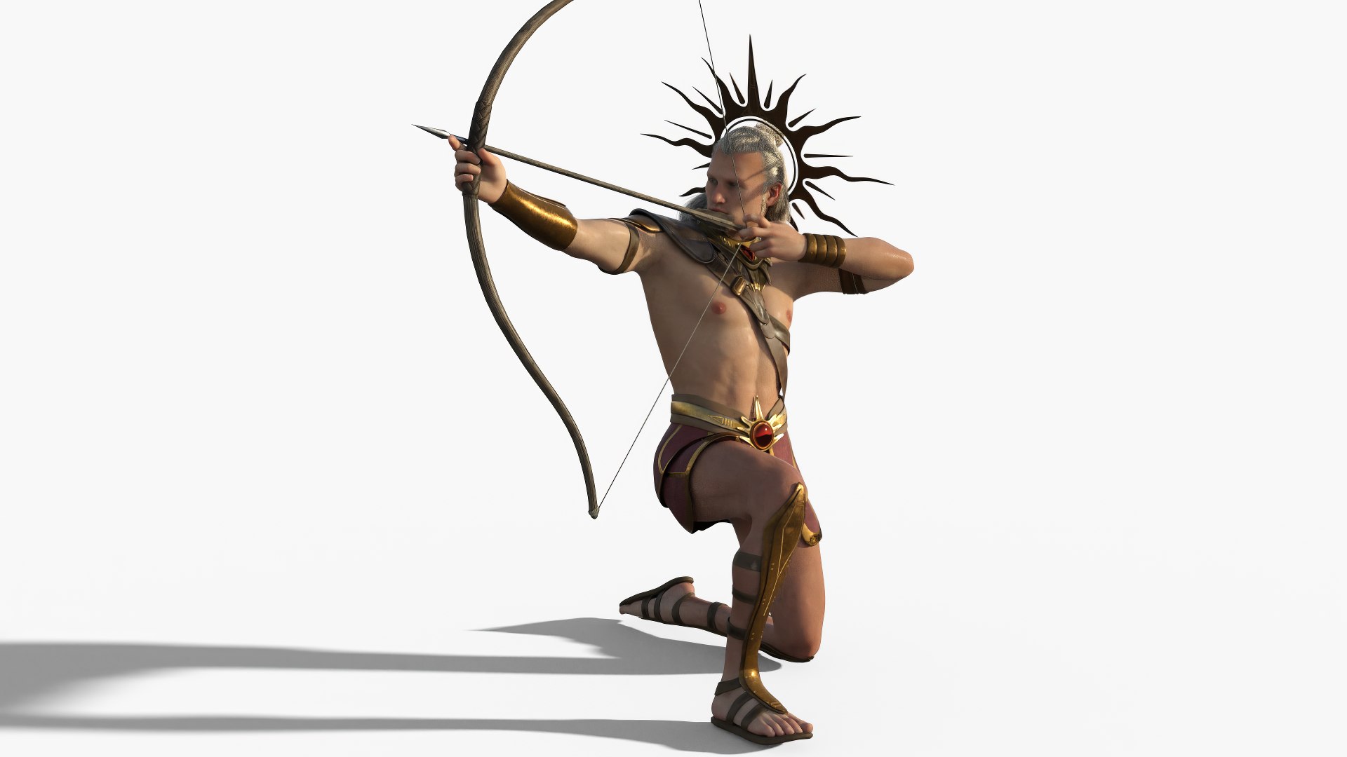 3D Apollo - God Of Light Low-poly 3D Model - TurboSquid 2442172