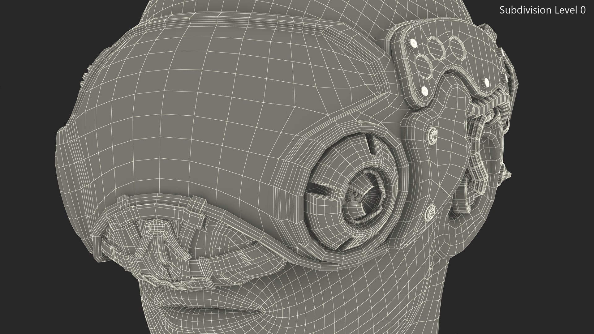 Sci-fi Head Mask Used 3D - TurboSquid 2133328