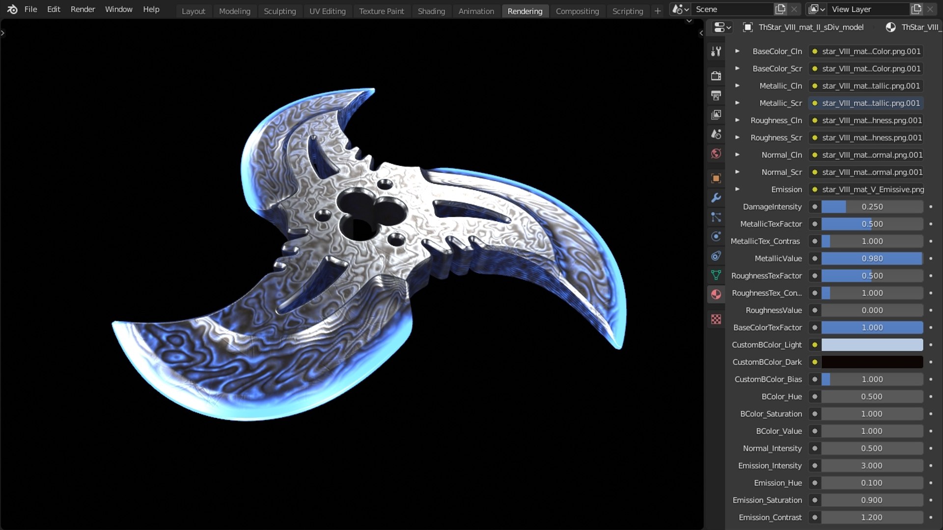 3D Model Throwing Star VIII M V Em - TurboSquid 2011165