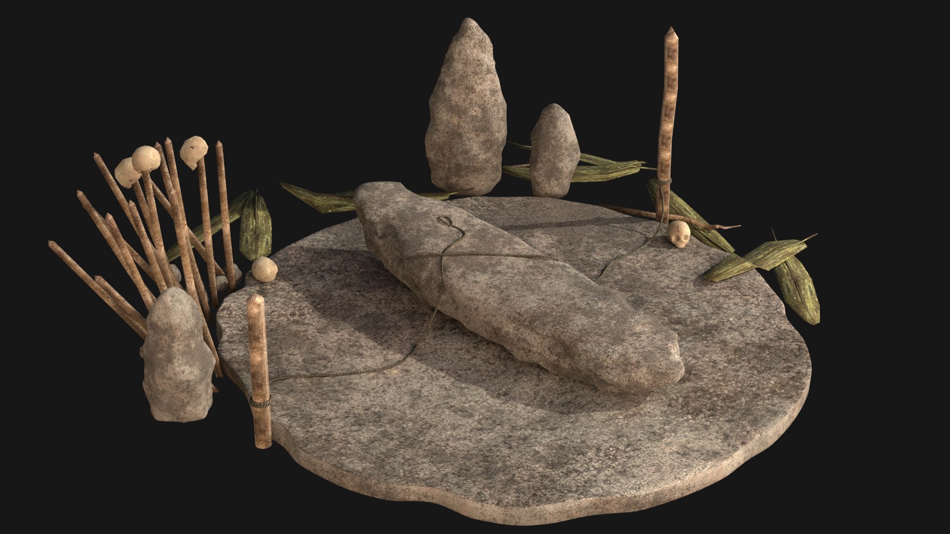 CULT SACRIFICE PLACE JUNGLE SWAMP TRIBE TRIBAL AAA COLLECTION 3D Model ...