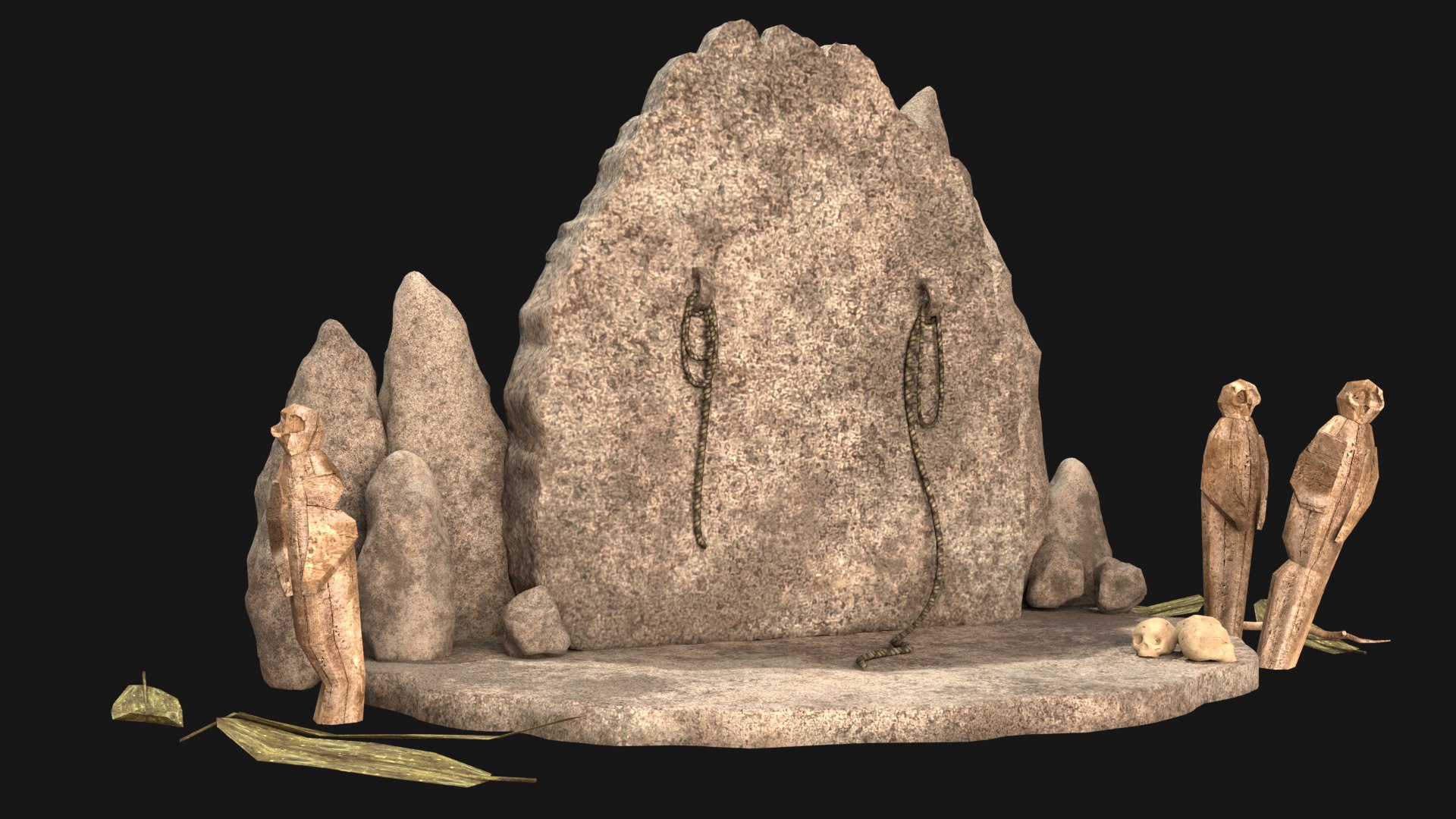 CULT SACRIFICE PLACE JUNGLE SWAMP TRIBE TRIBAL AAA COLLECTION 3D Model ...
