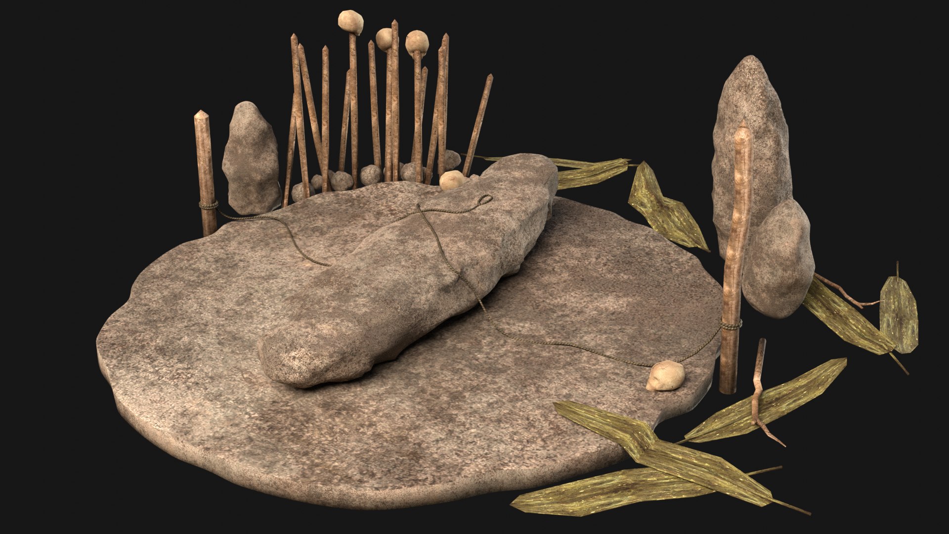 CULT SACRIFICE PLACE JUNGLE SWAMP TRIBE TRIBAL AAA COLLECTION 3D Model ...