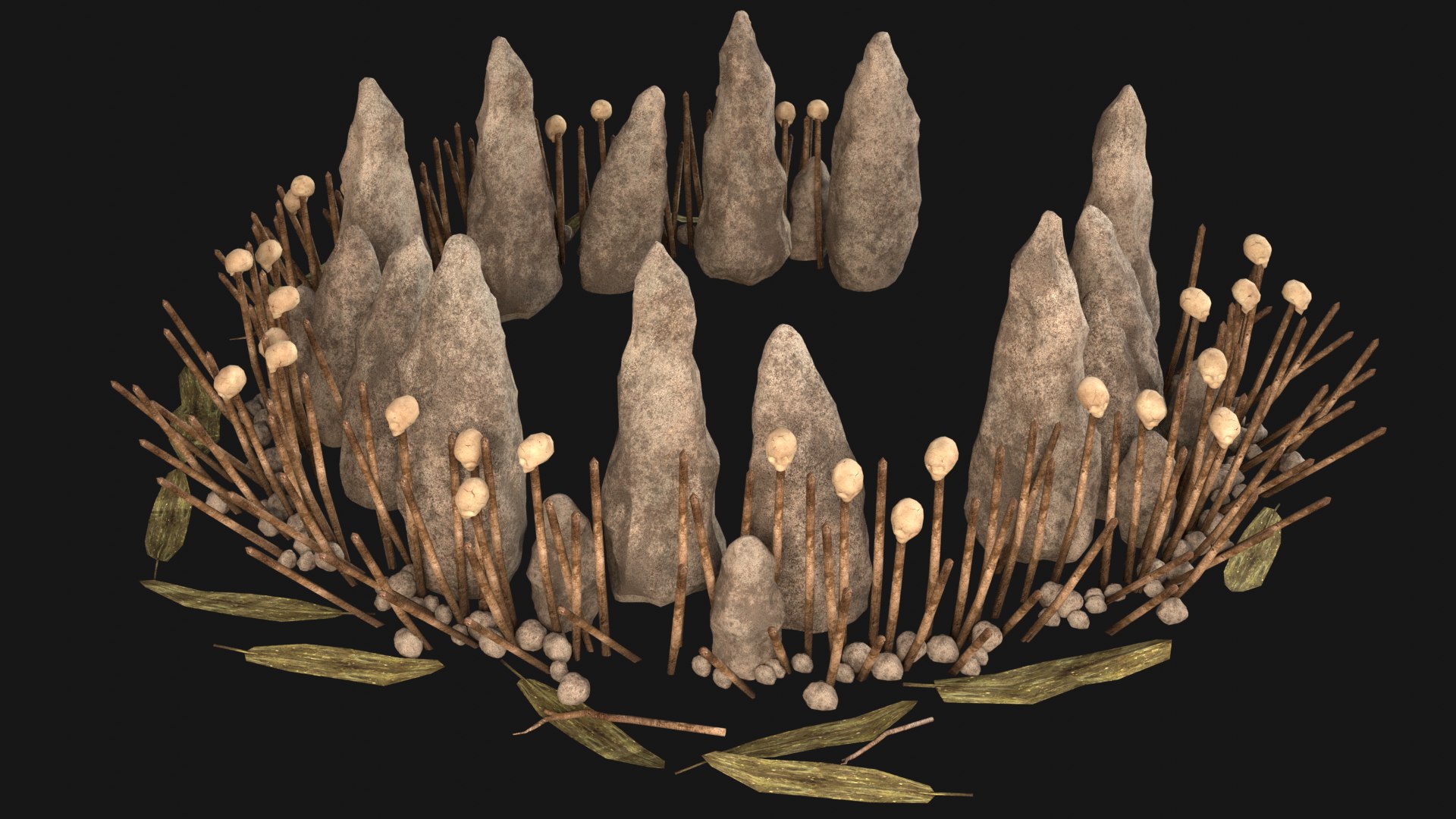 CULT SACRIFICE PLACE JUNGLE SWAMP TRIBE TRIBAL AAA COLLECTION 3D Model ...