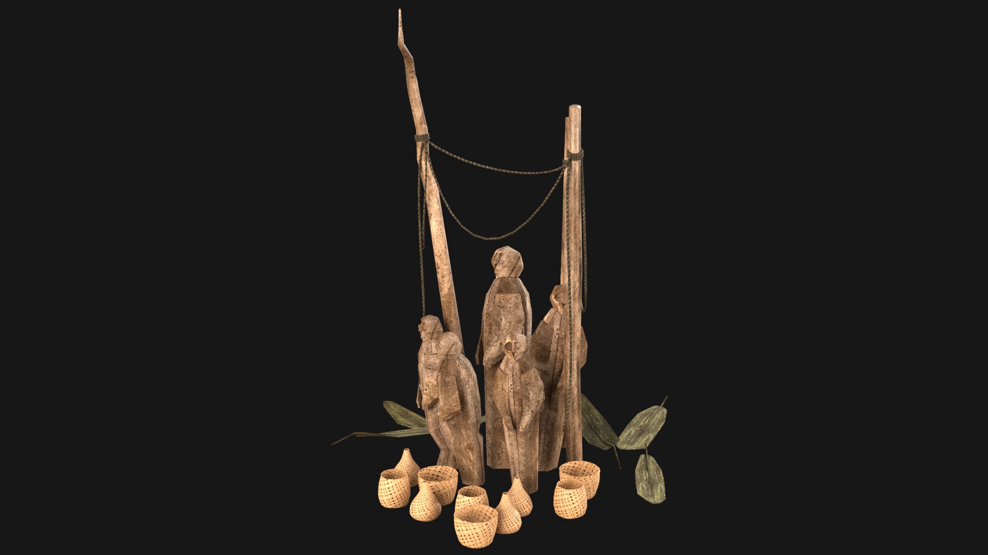 CULT SACRIFICE PLACE JUNGLE SWAMP TRIBE TRIBAL AAA COLLECTION 3D Model ...