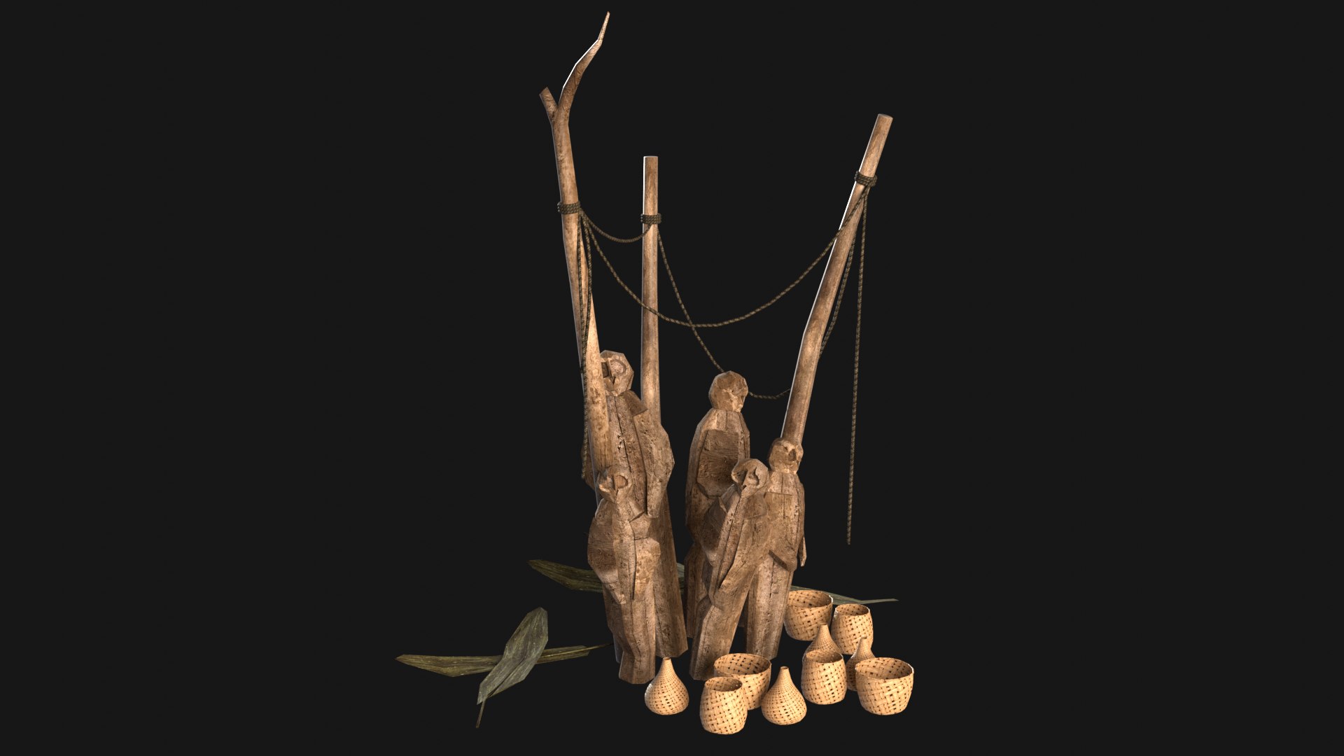 CULT SACRIFICE PLACE JUNGLE SWAMP TRIBE TRIBAL AAA COLLECTION 3D Model ...