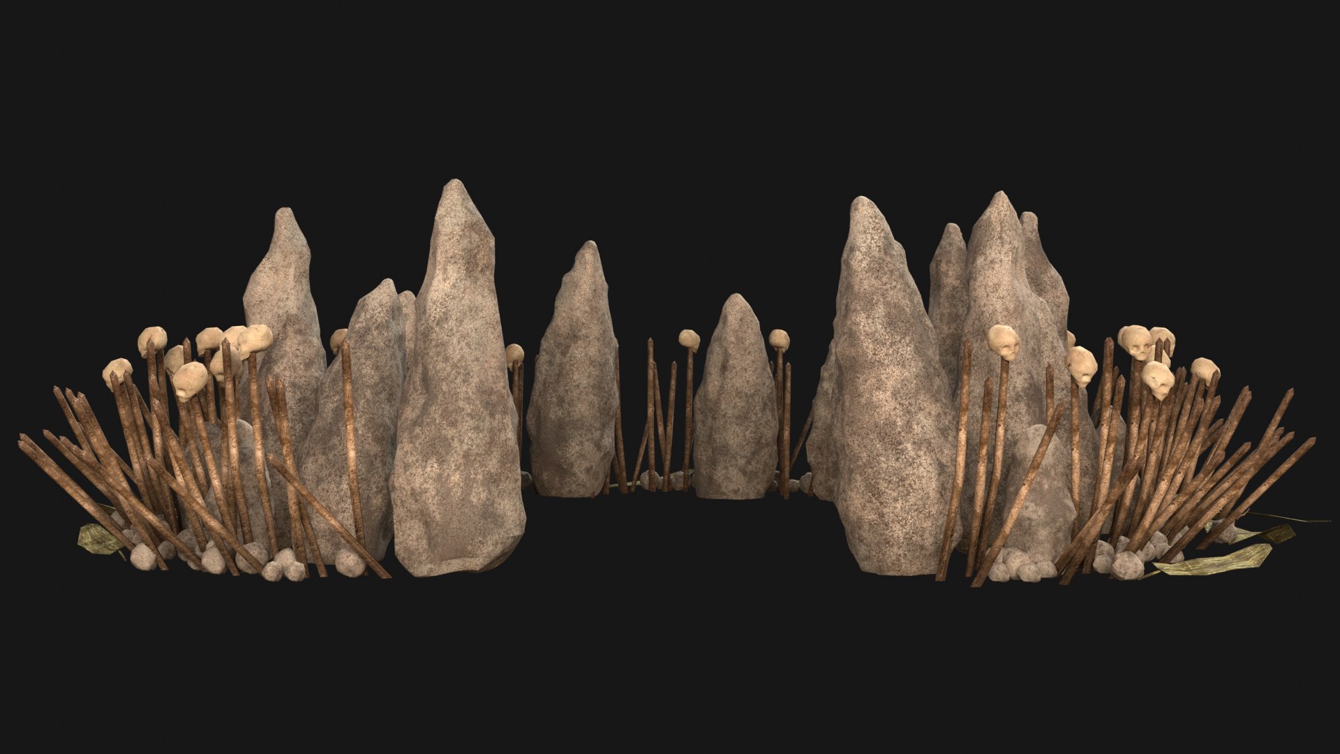 CULT SACRIFICE PLACE JUNGLE SWAMP TRIBE TRIBAL AAA COLLECTION 3D Model ...