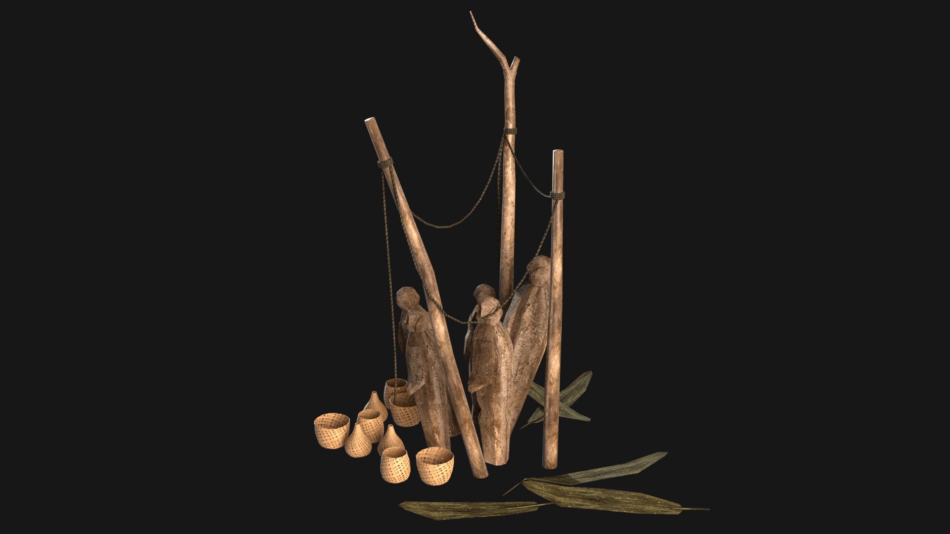 CULT SACRIFICE PLACE JUNGLE SWAMP TRIBE TRIBAL AAA COLLECTION 3D Model ...