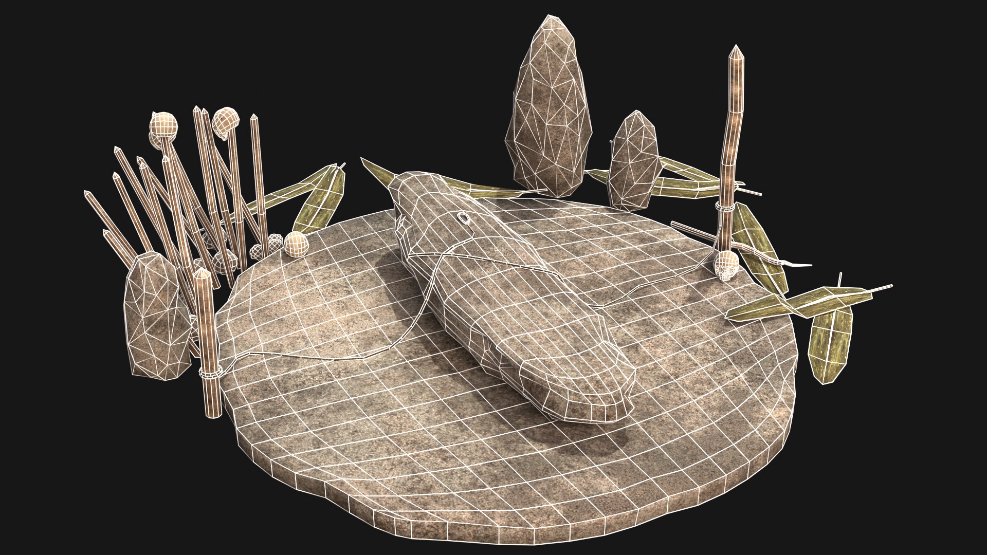 CULT SACRIFICE PLACE JUNGLE SWAMP TRIBE TRIBAL AAA COLLECTION 3D Model ...