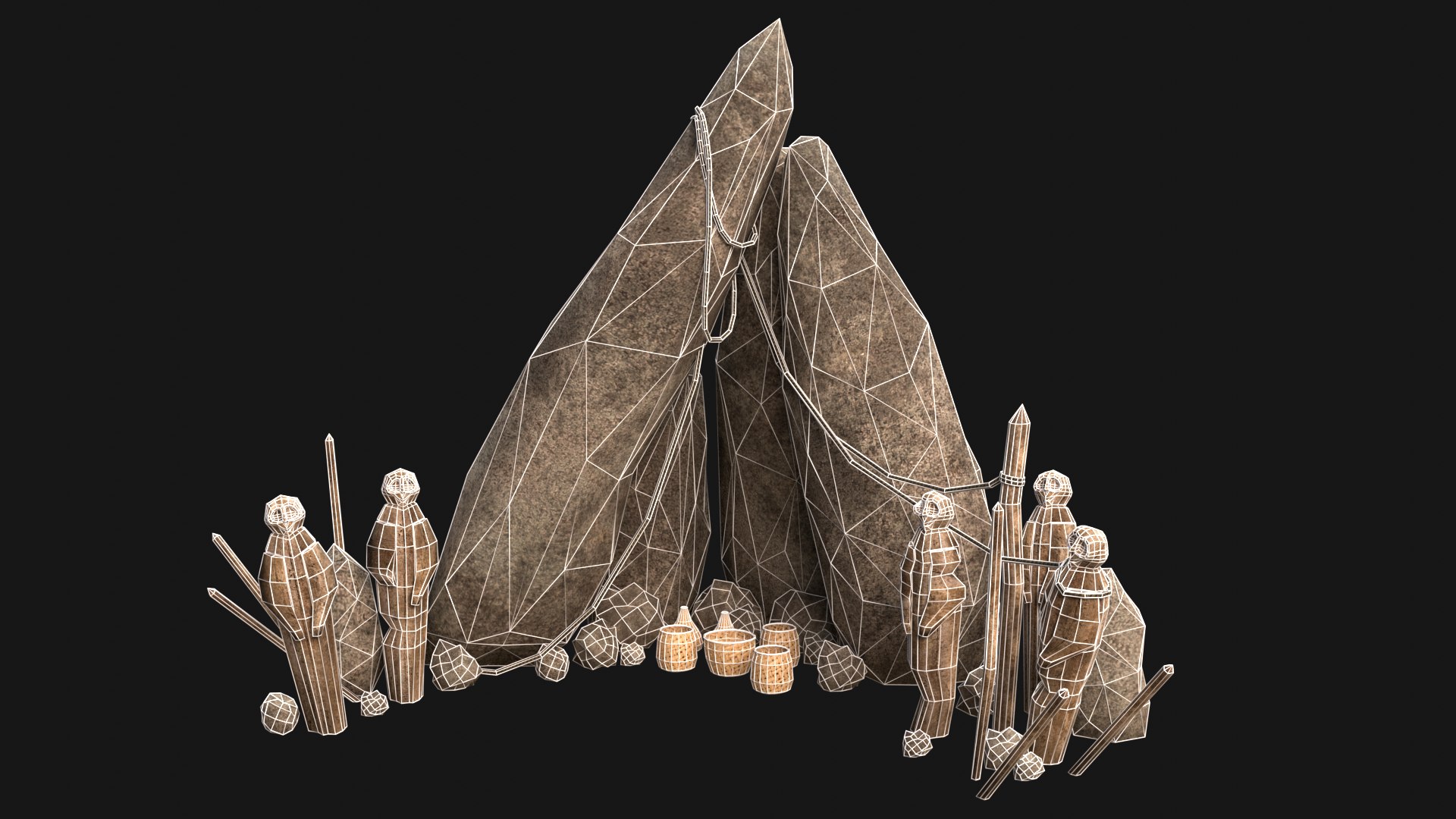 CULT SACRIFICE PLACE JUNGLE SWAMP TRIBE TRIBAL AAA COLLECTION 3D Model ...