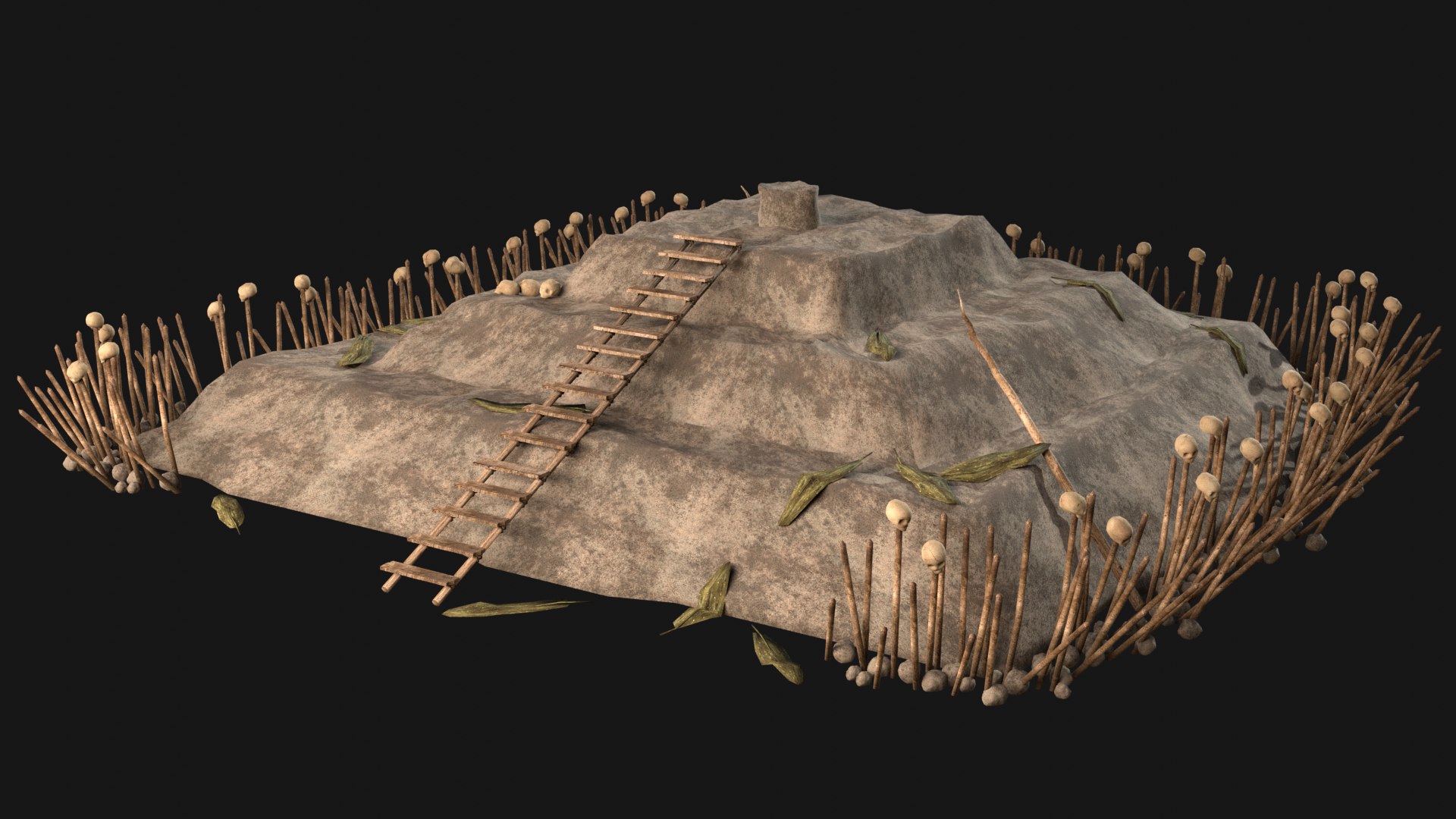 CULT SACRIFICE PLACE JUNGLE SWAMP TRIBE TRIBAL AAA COLLECTION 3D Model ...