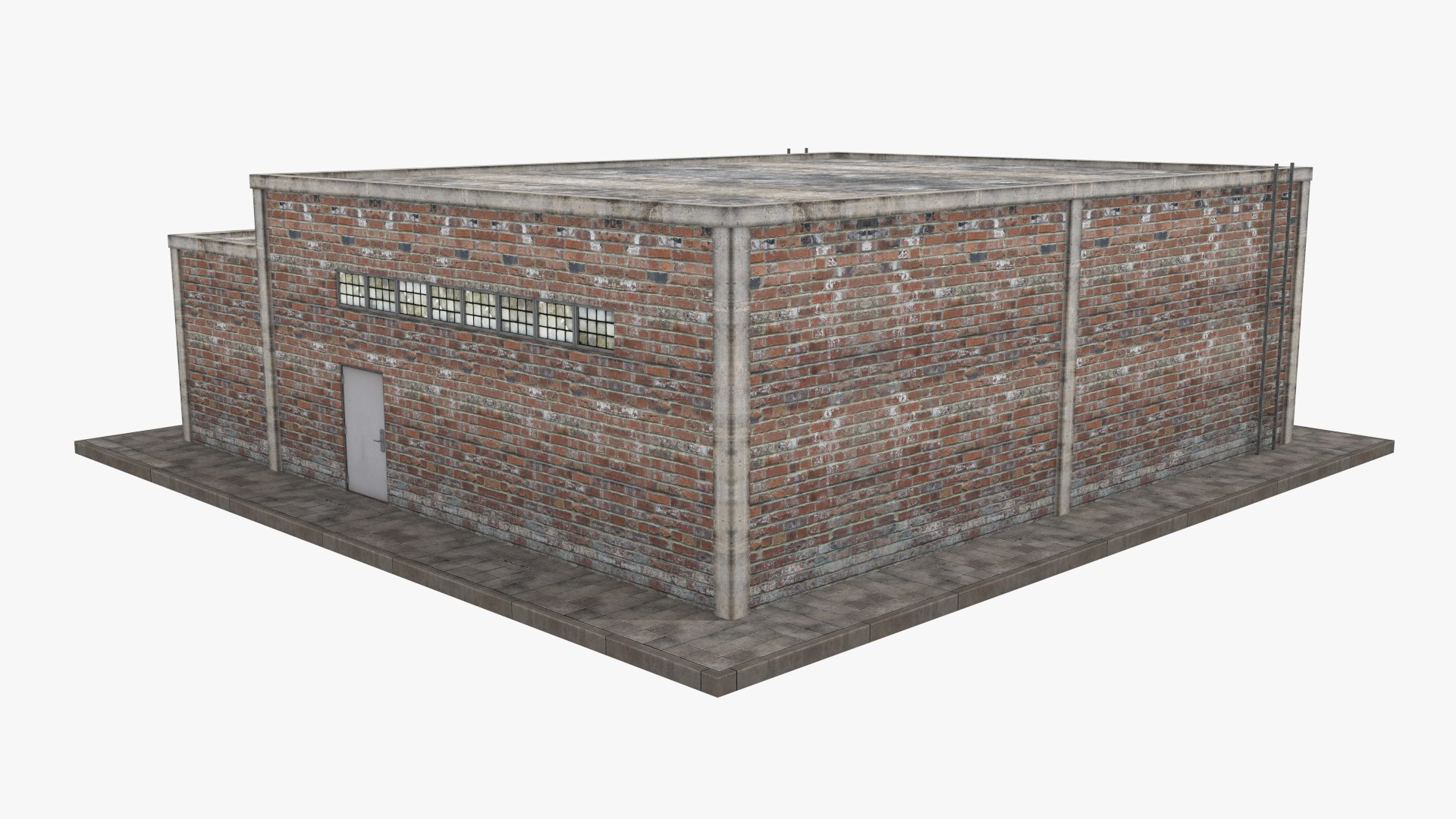 3d obj garage building interior
