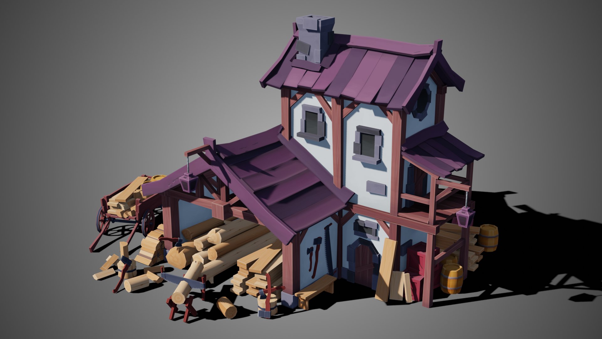 3D Medieval Structure Bulding - TurboSquid 1244743