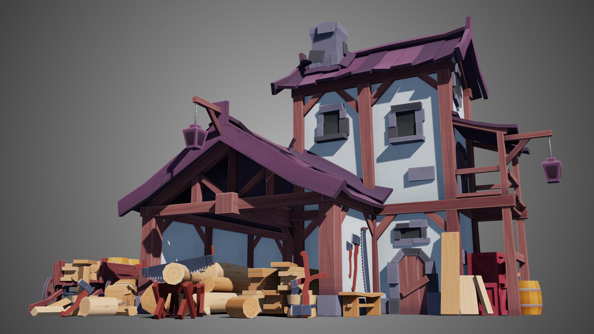 3D Medieval Structure Bulding - TurboSquid 1244743