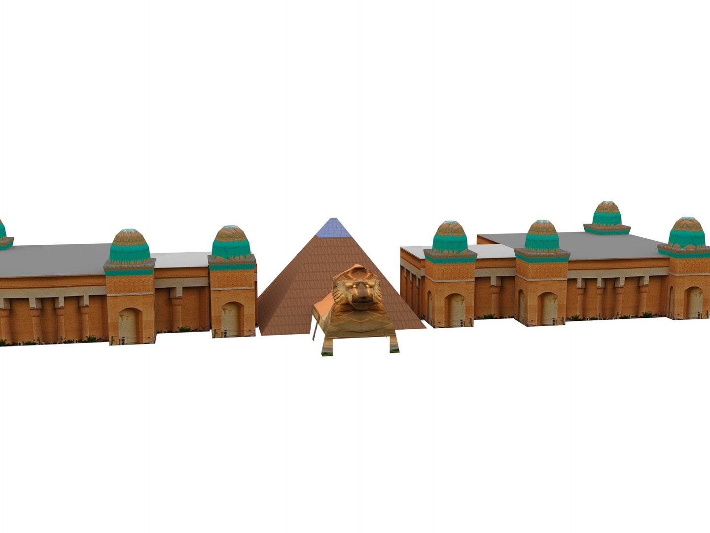 3d Sunway Pyramid Model