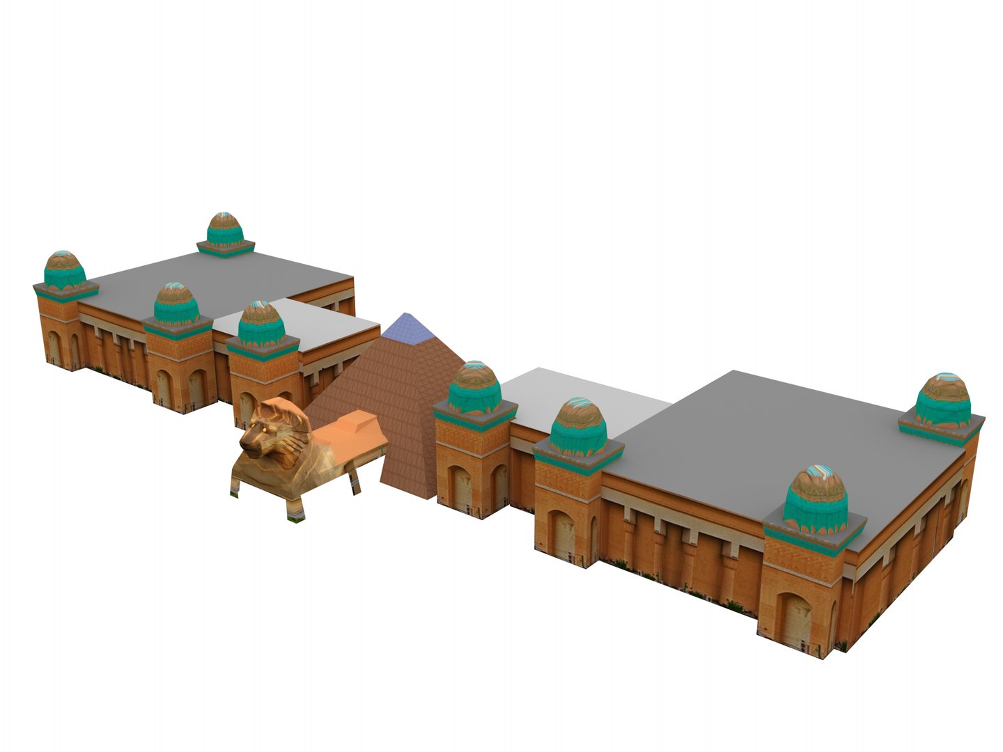 3d Sunway Pyramid Model