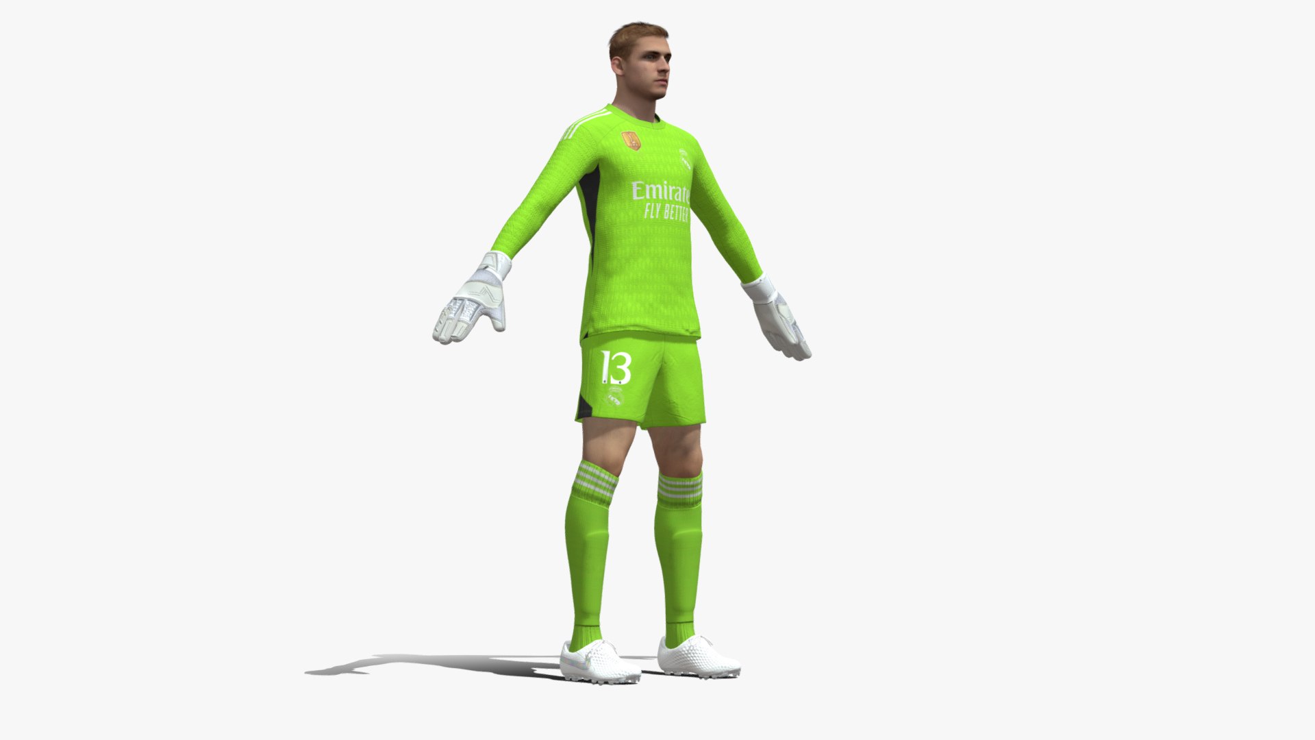 3D T-Pose Andriy Lunin Real Madrid 23-24 Model - TurboSquid 2161759