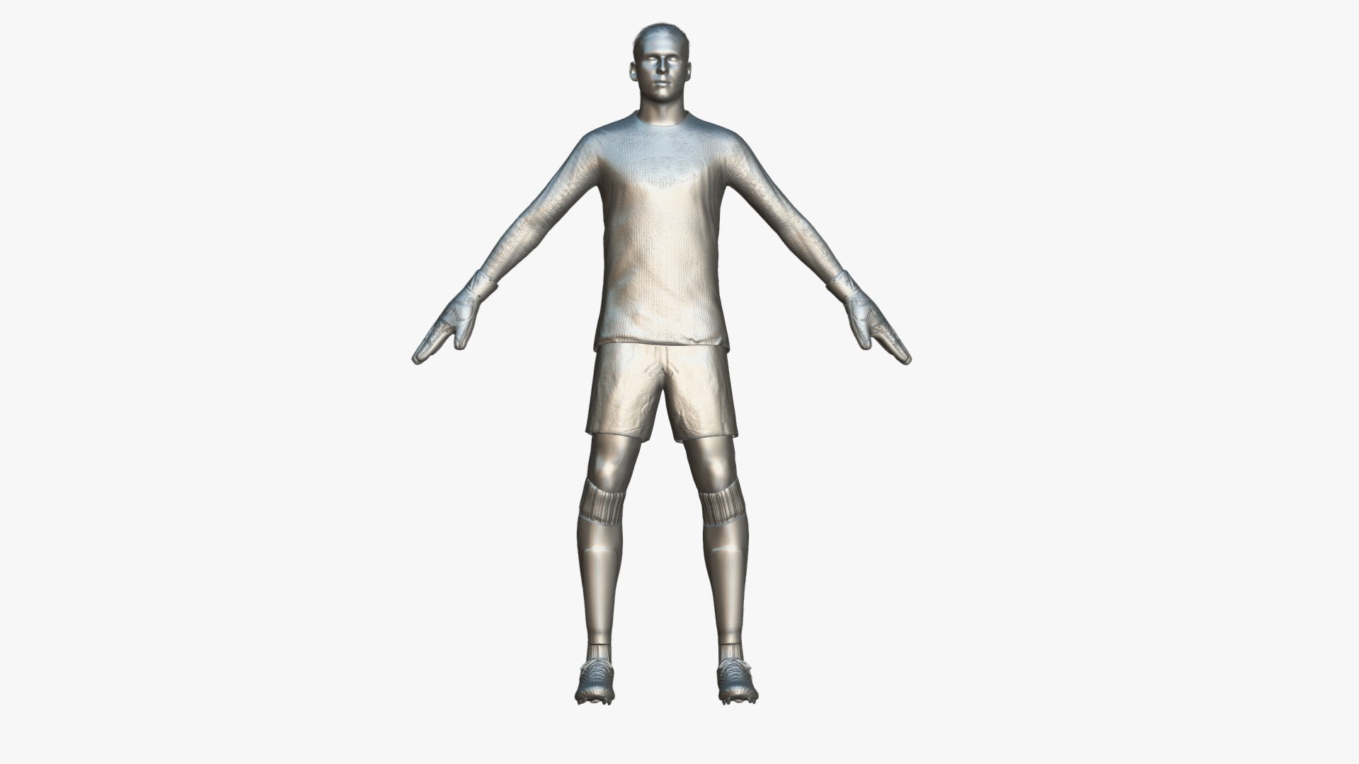 3D T-Pose Andriy Lunin Real Madrid 23-24 Model - TurboSquid 2161759