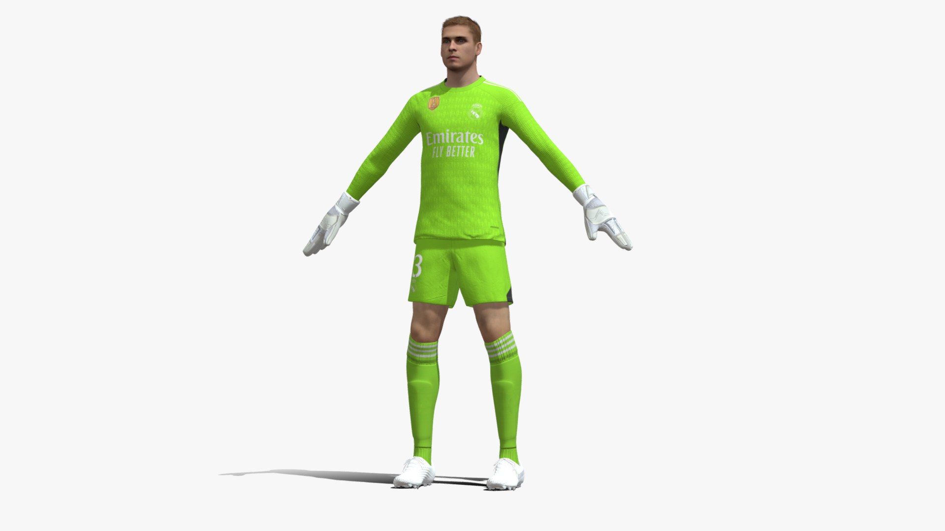 3D T-Pose Andriy Lunin Real Madrid 23-24 Model - TurboSquid 2161759