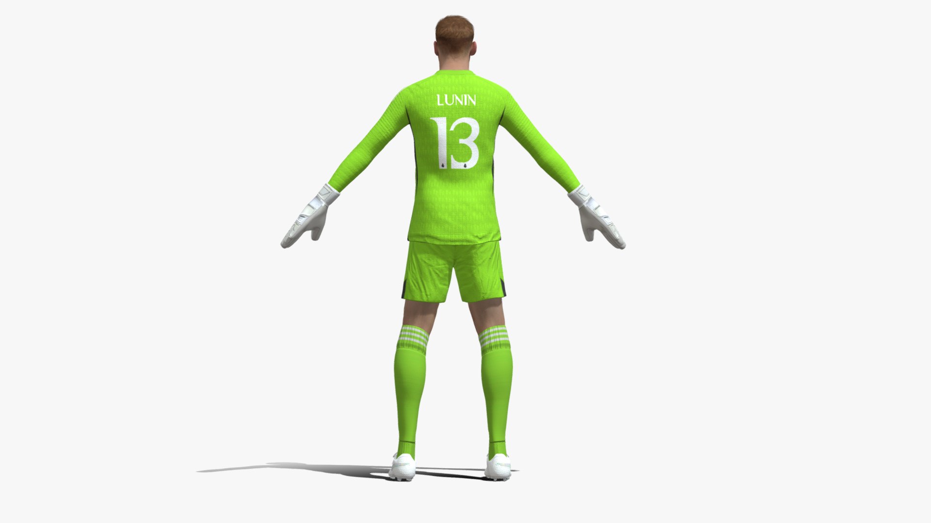 3D T-Pose Andriy Lunin Real Madrid 23-24 Model - TurboSquid 2161759