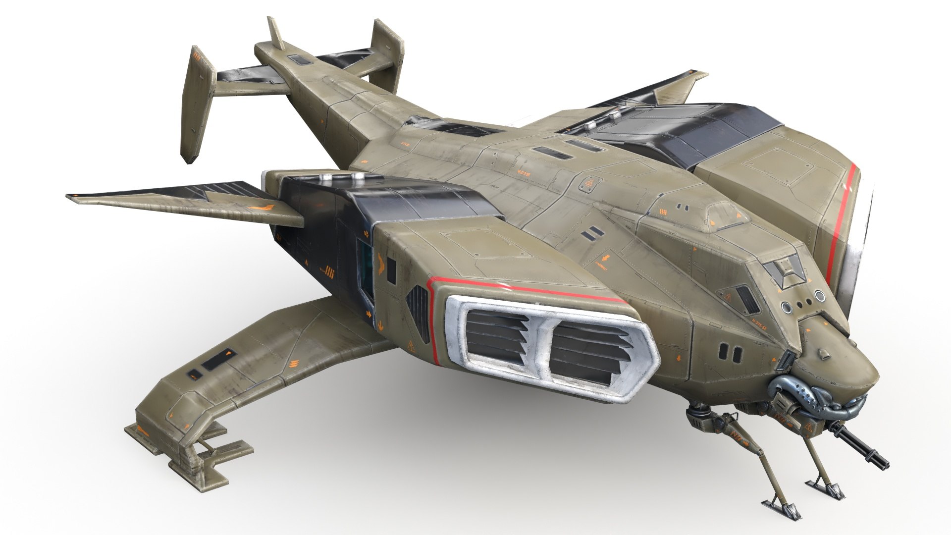 3D 3D Dropship Model - TurboSquid 1932900