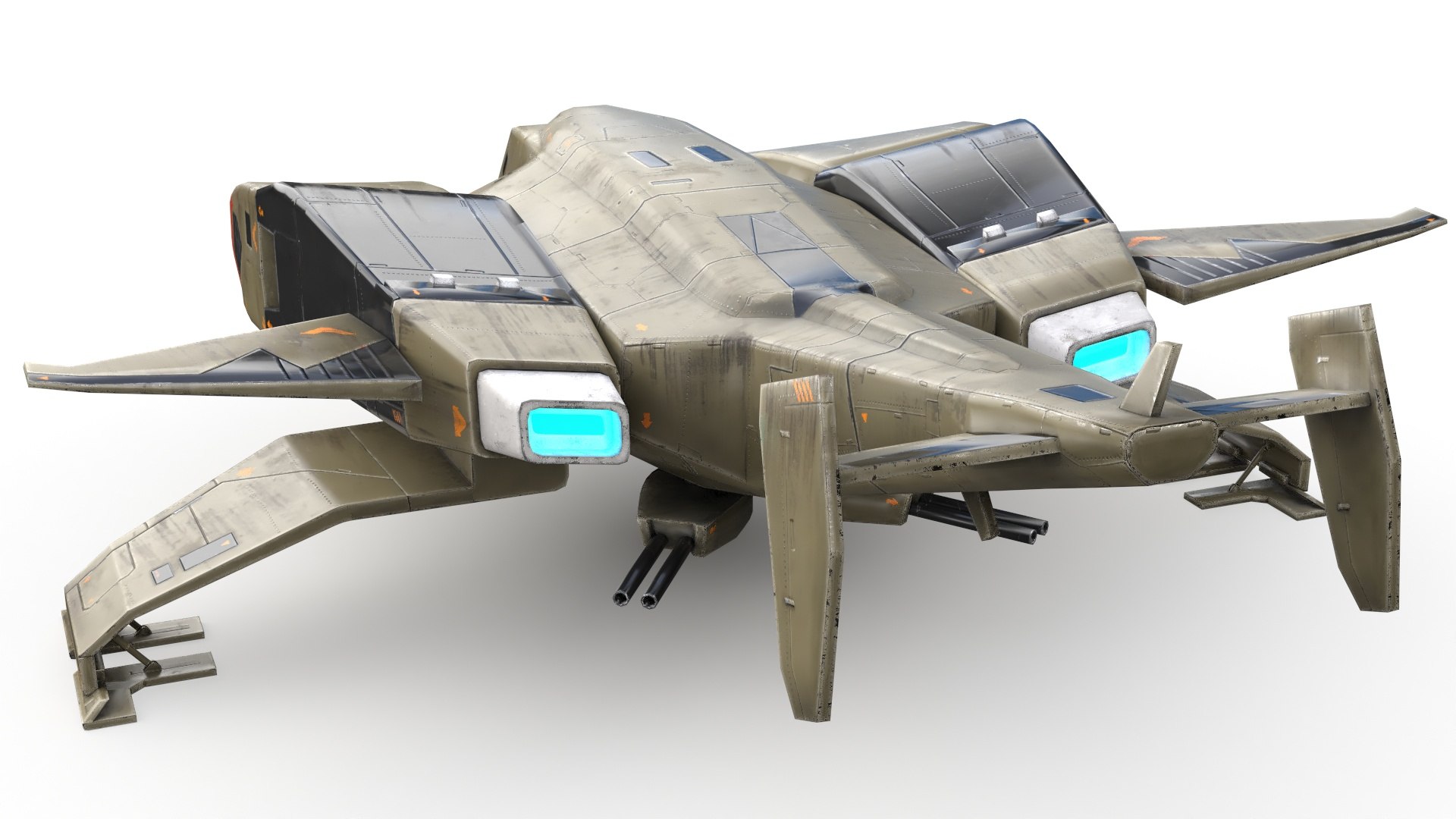 3D 3D Dropship Model - TurboSquid 1932900