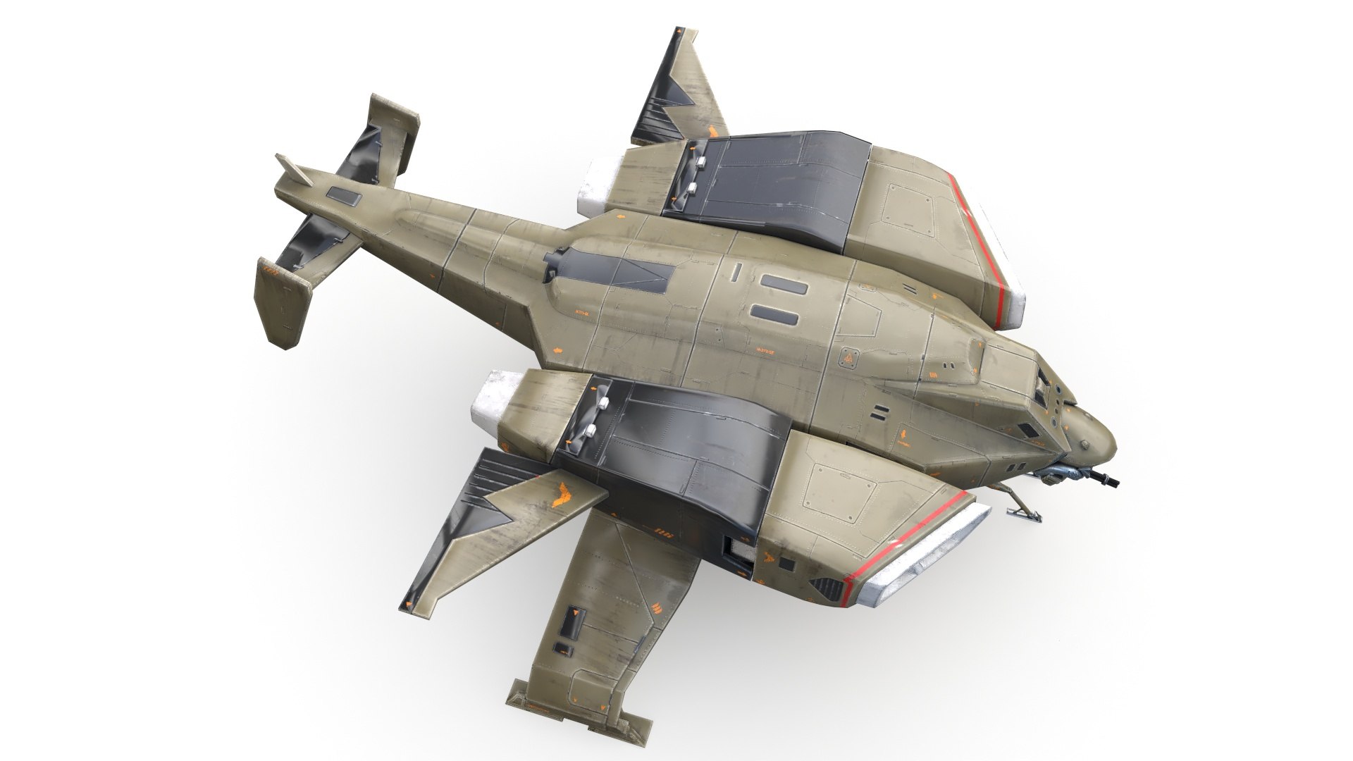 3D 3D Dropship Model - TurboSquid 1932900