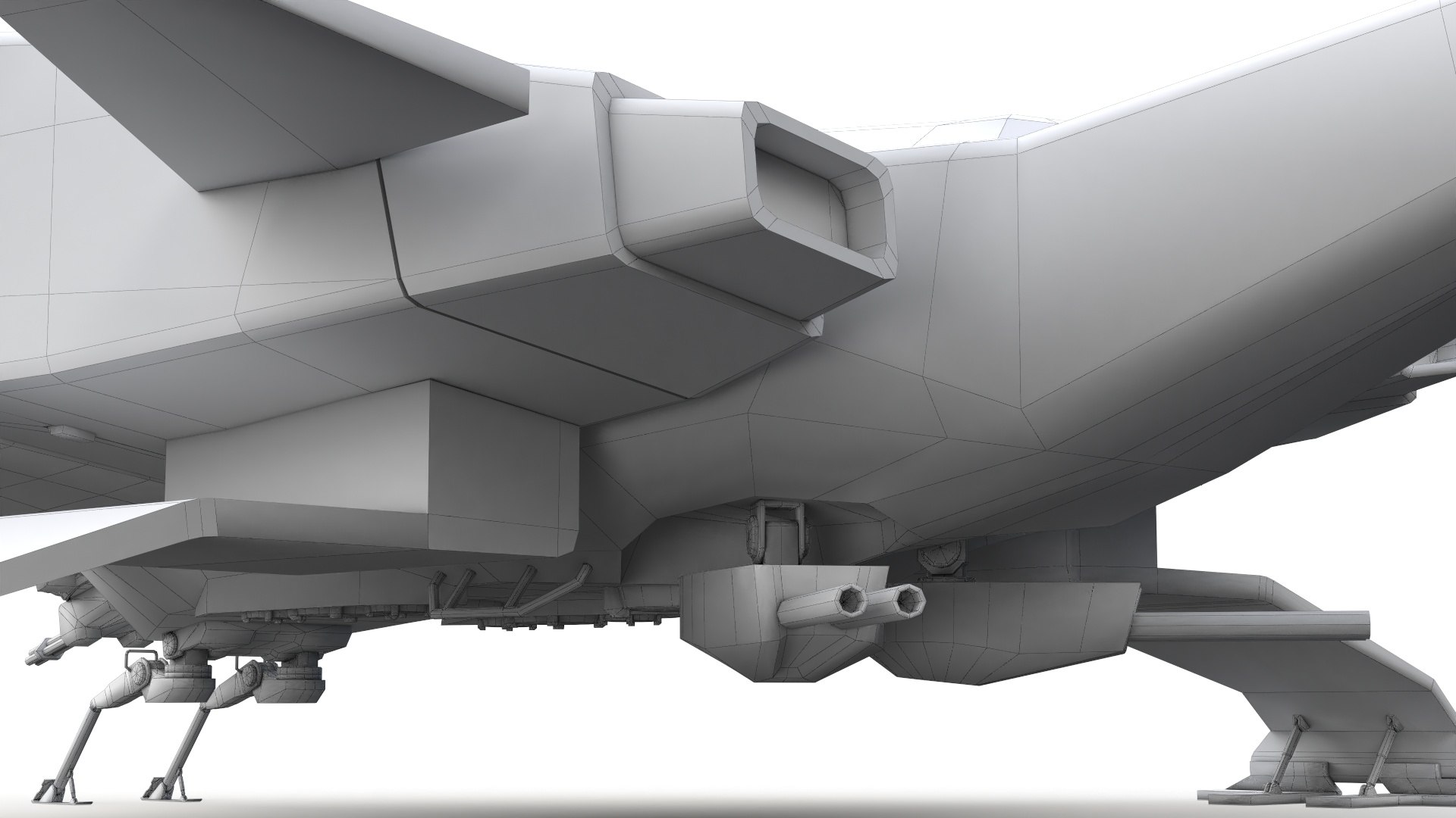 3D 3D Dropship Model - TurboSquid 1932900