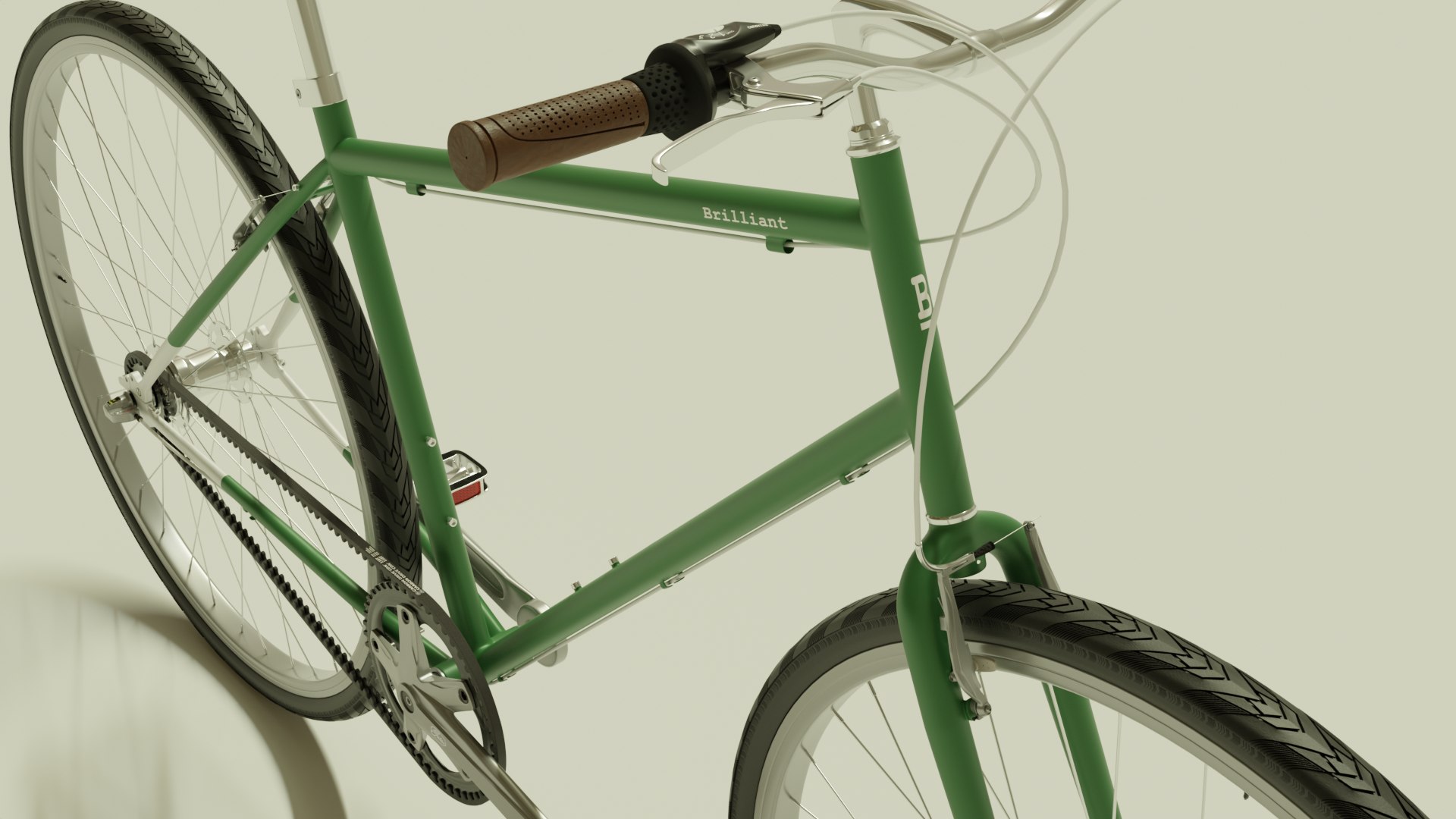 Brilliant Cooper Bicycle With Carbon Belt Drive Model - TurboSquid 2151079