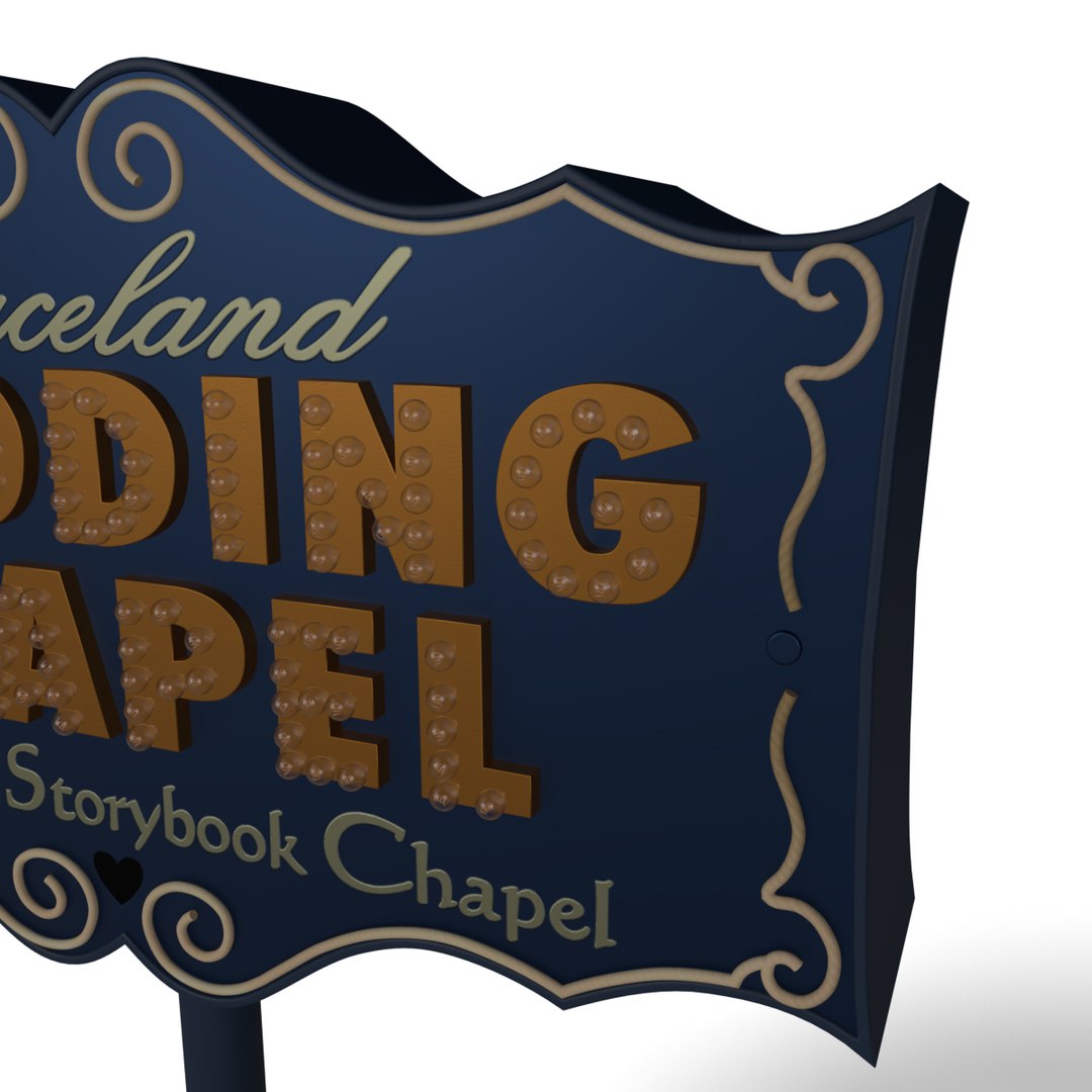 Graceland Chapel 3D Model - TurboSquid 1329107
