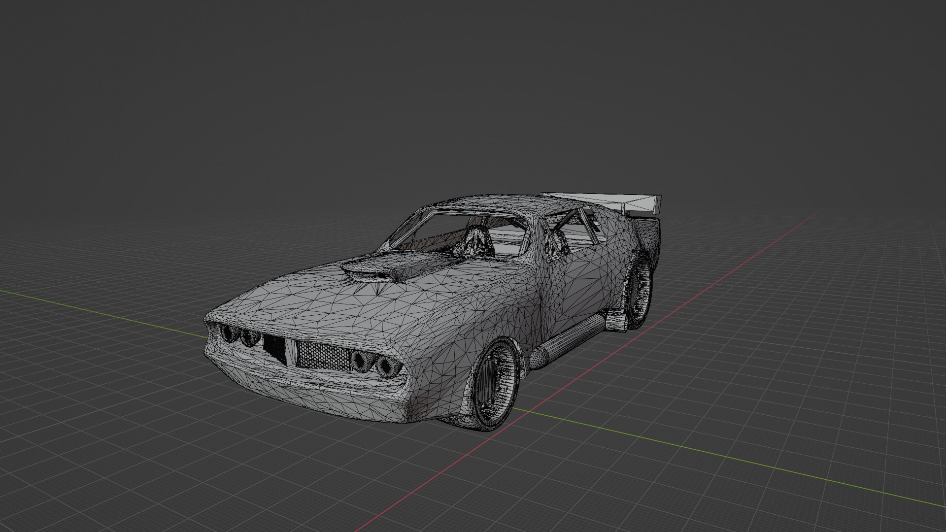 3D Model Custom Drag Race Car - TurboSquid 2269813