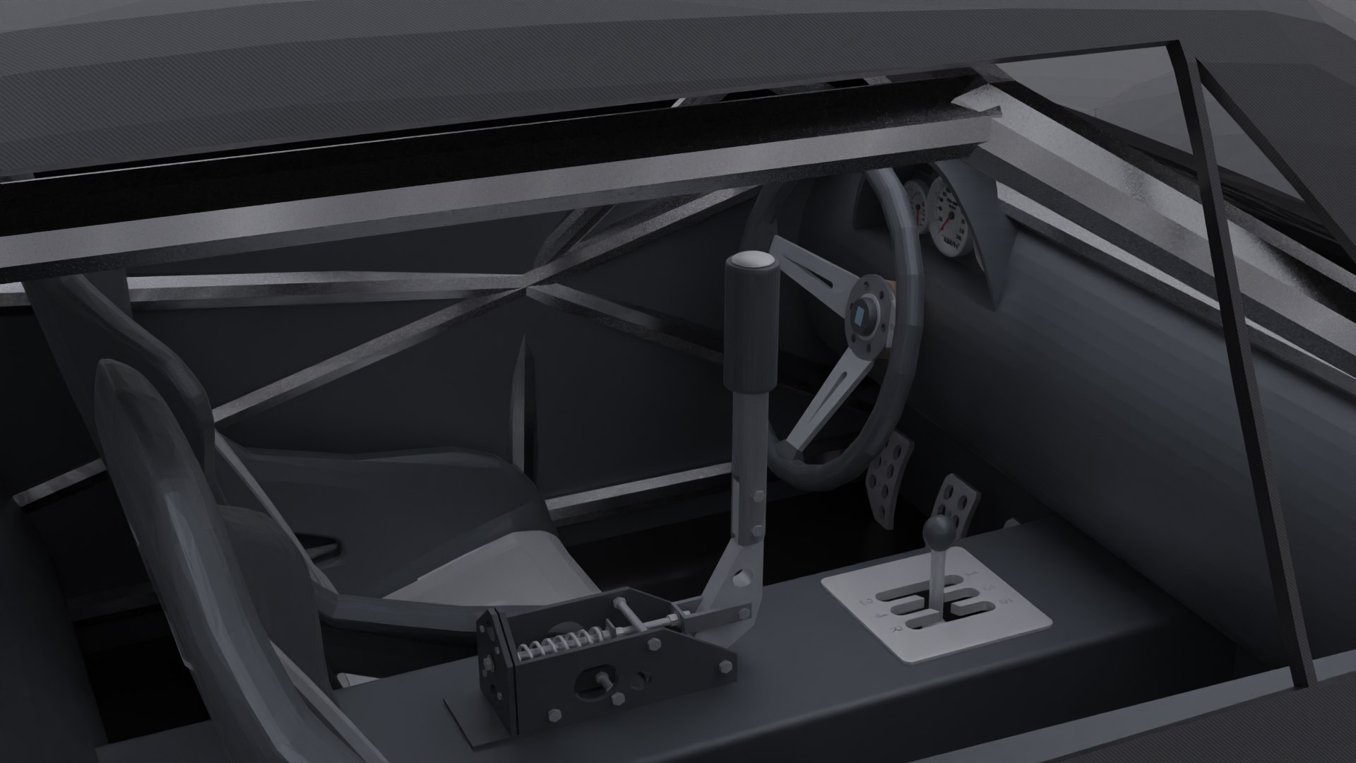 3D Model Custom Drag Race Car - TurboSquid 2269813