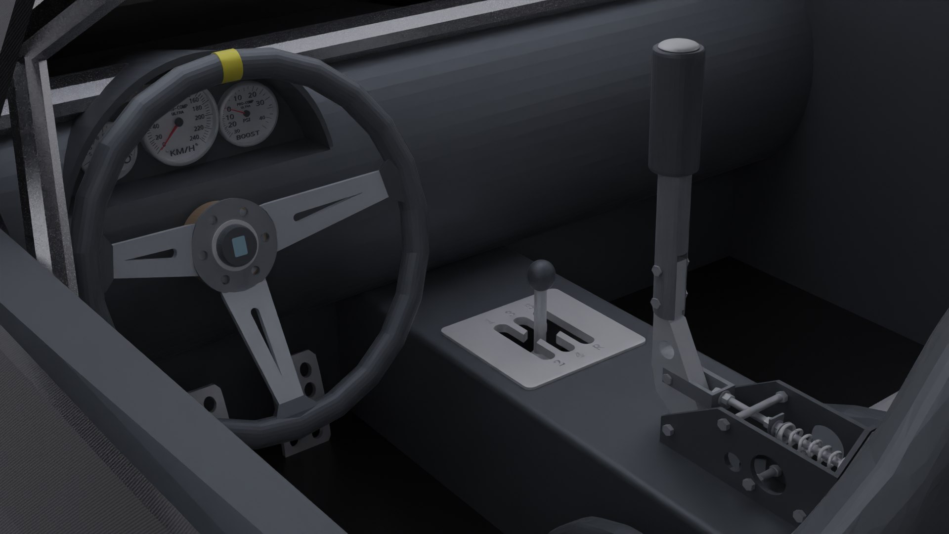 3D Model Custom Drag Race Car - TurboSquid 2269813