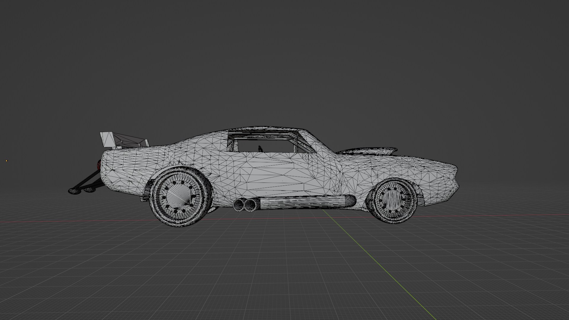 3D Model Custom Drag Race Car - TurboSquid 2269813