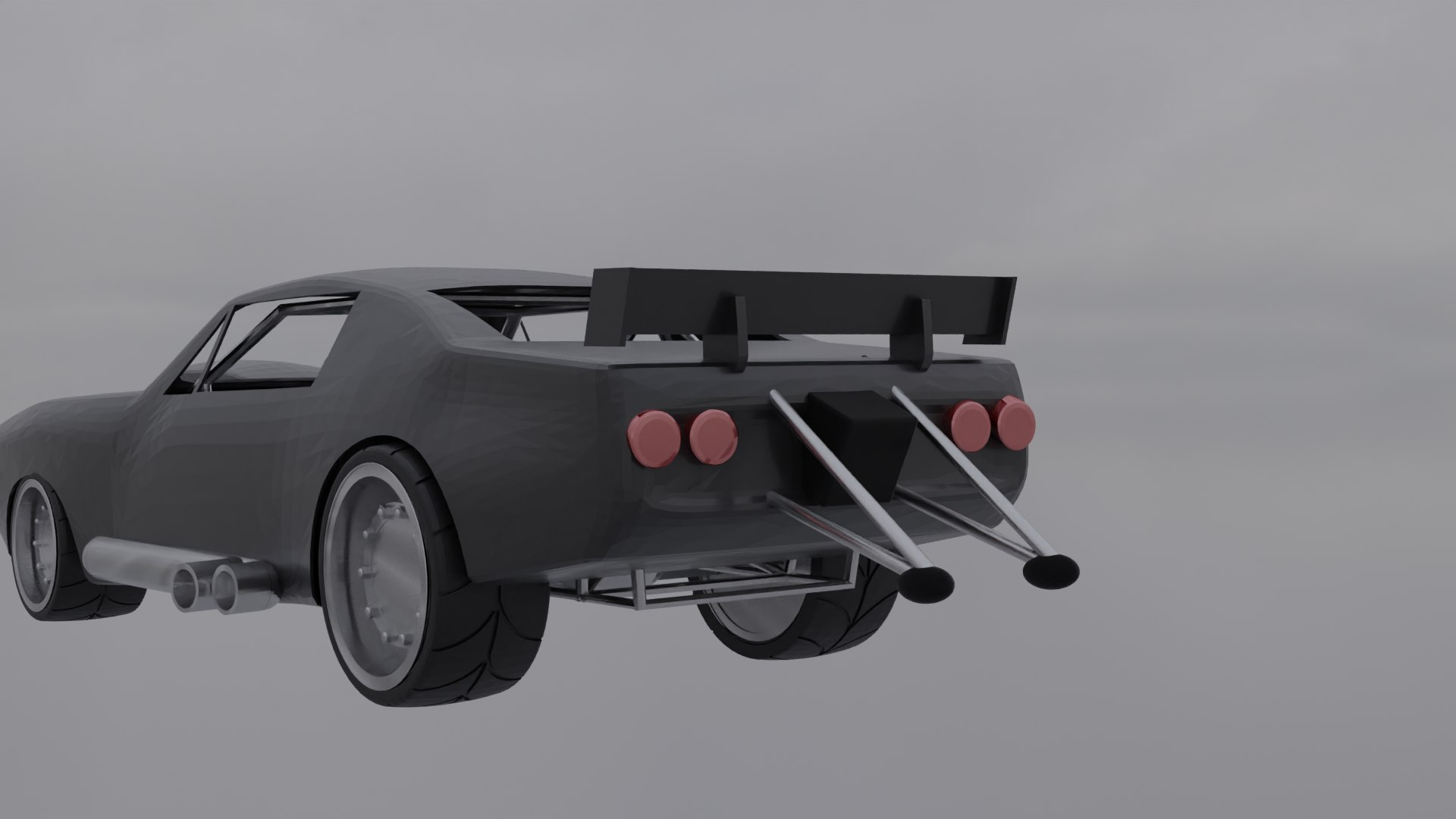 3D Model Custom Drag Race Car - TurboSquid 2269813