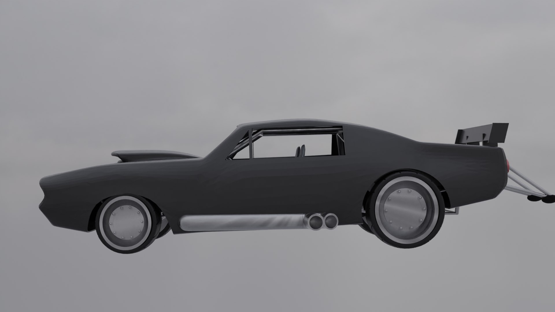 3D Model Custom Drag Race Car - TurboSquid 2269813