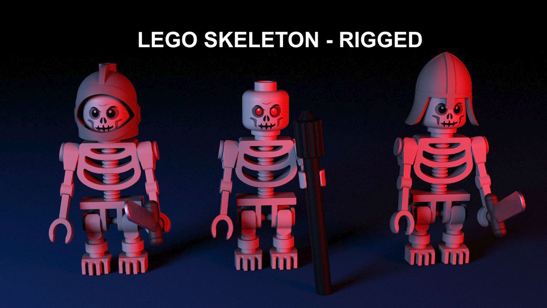 Lego Skeleton - 3d Model