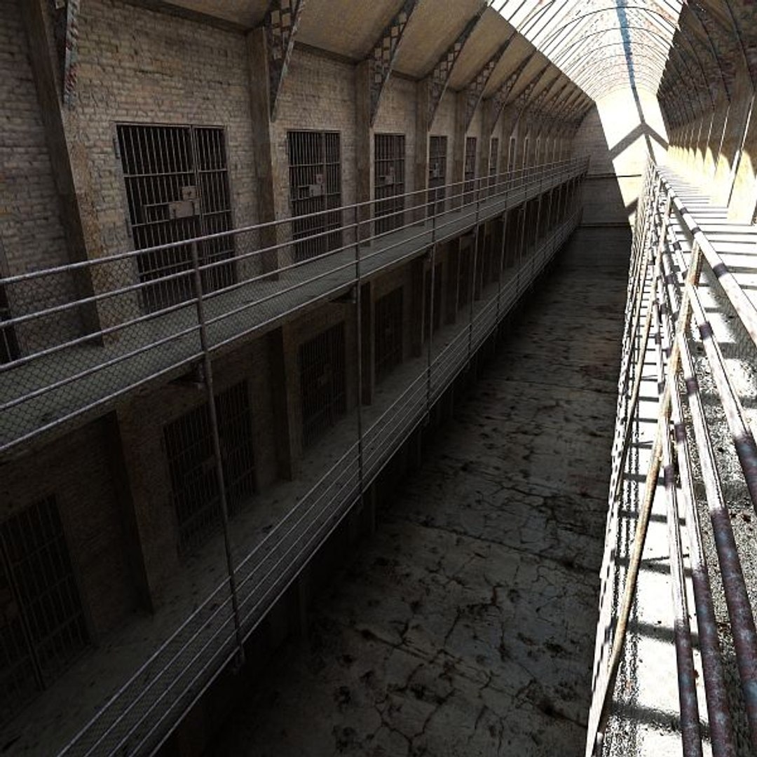 3d Interior Old Jail Model
