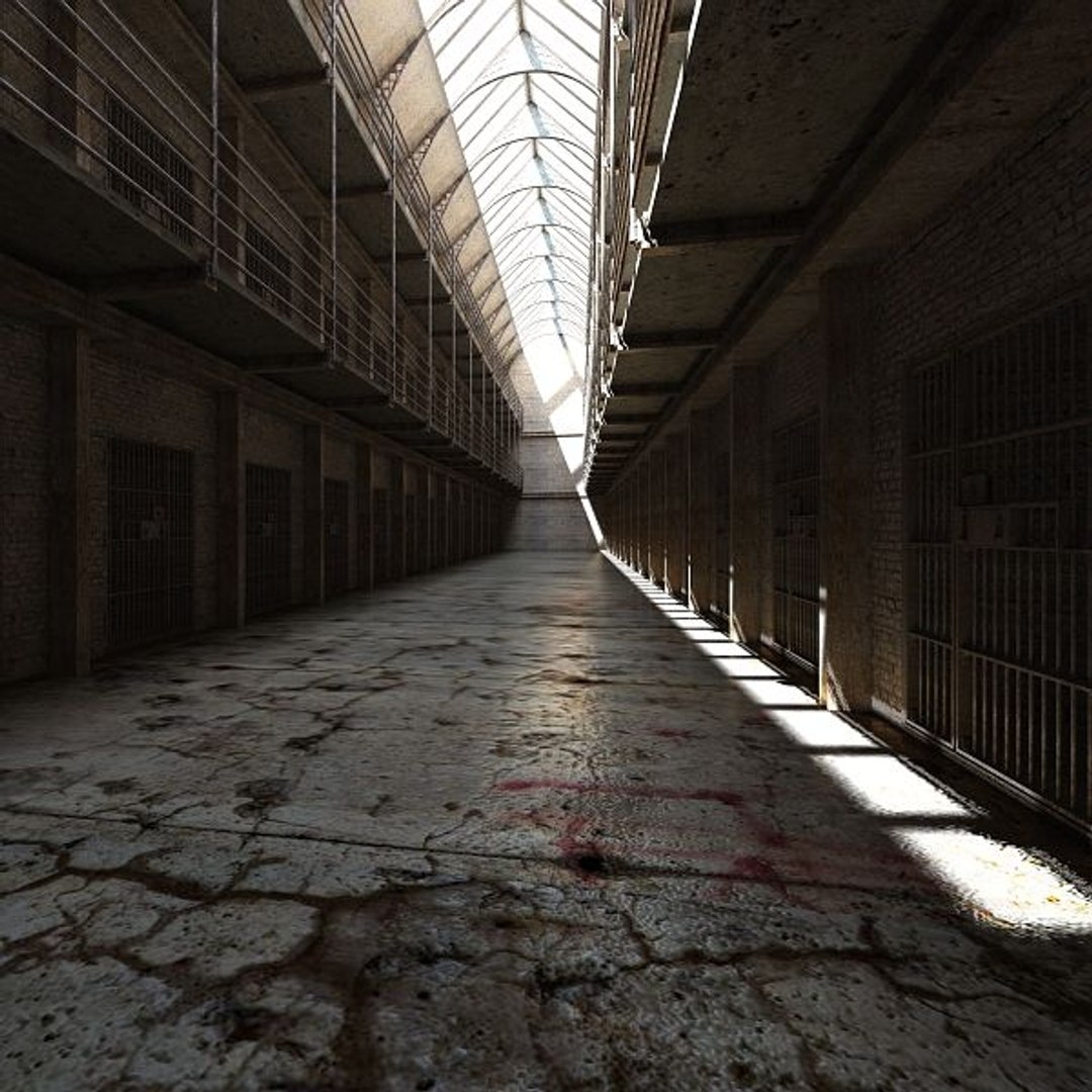 3d Interior Old Jail Model