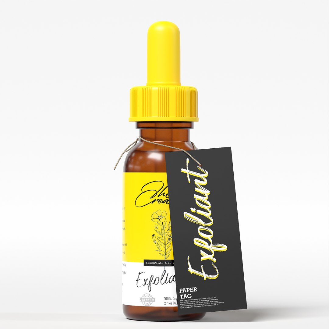 3D Model Essential Oil Blend Exfoliant - TurboSquid 2286654