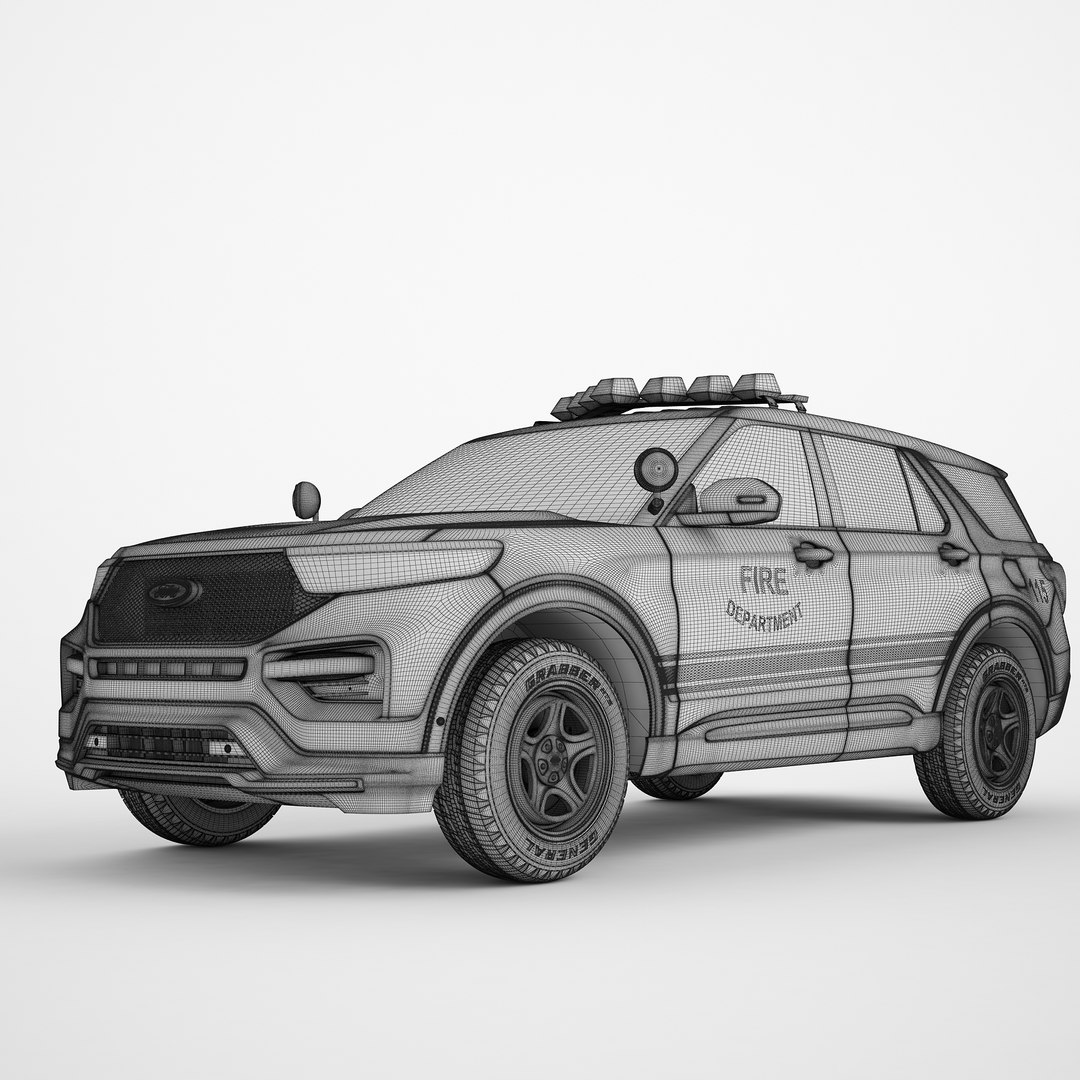 Ford Explorer 2020 Fire Department 02 3D Model - TurboSquid 1732726
