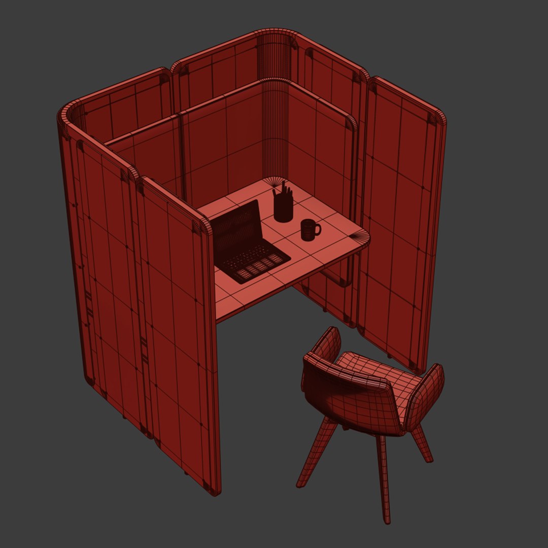 3D Model OrangeBox - Coppice WorkStation 02 - TurboSquid 1825608