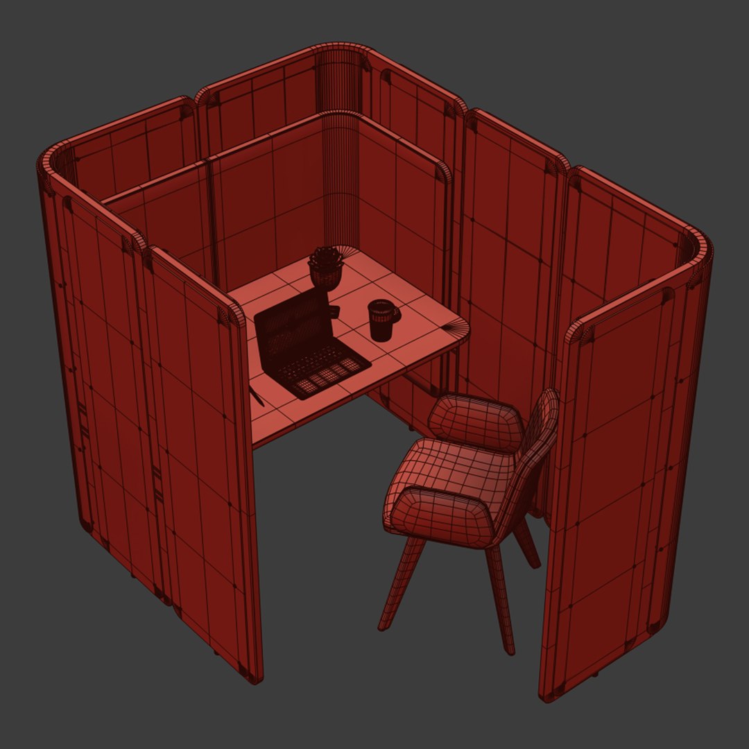 3D Model OrangeBox - Coppice WorkStation 02 - TurboSquid 1825608