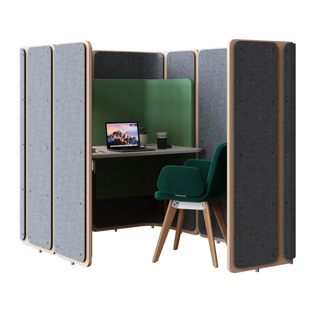 3D Model OrangeBox - Coppice WorkStation 02 - TurboSquid 1825608