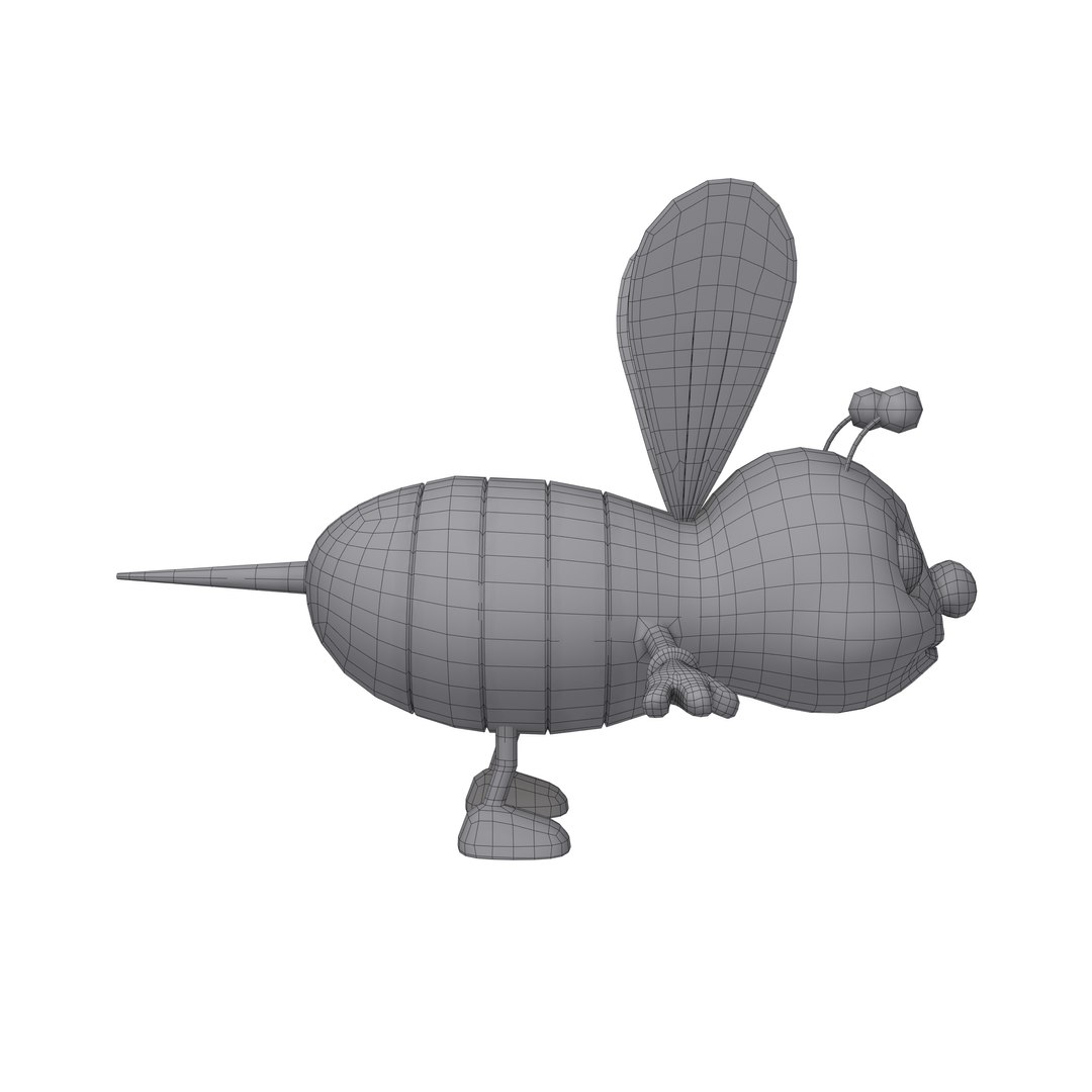 3D Model Cartoon Bee - TurboSquid 1528171