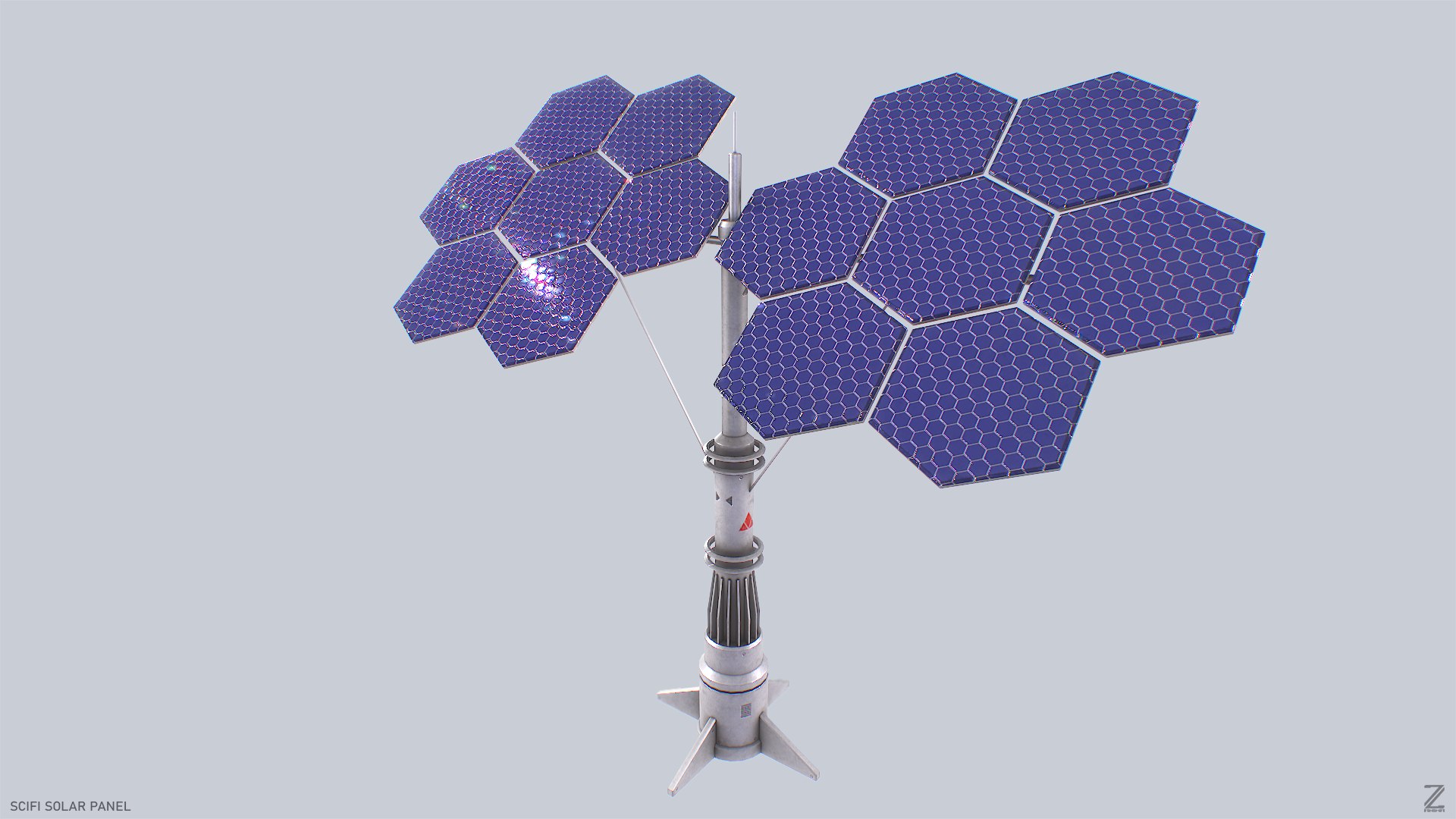 3D Scifi Solar Panel - TurboSquid 2221613