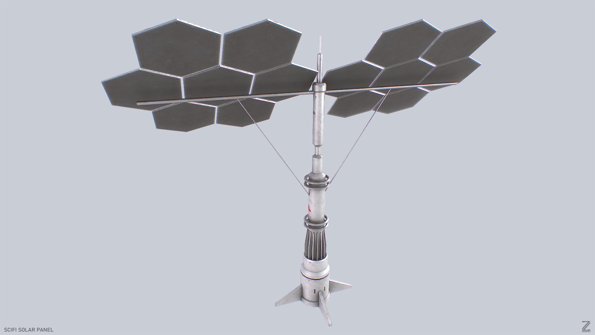 3D Scifi Solar Panel - TurboSquid 2221613