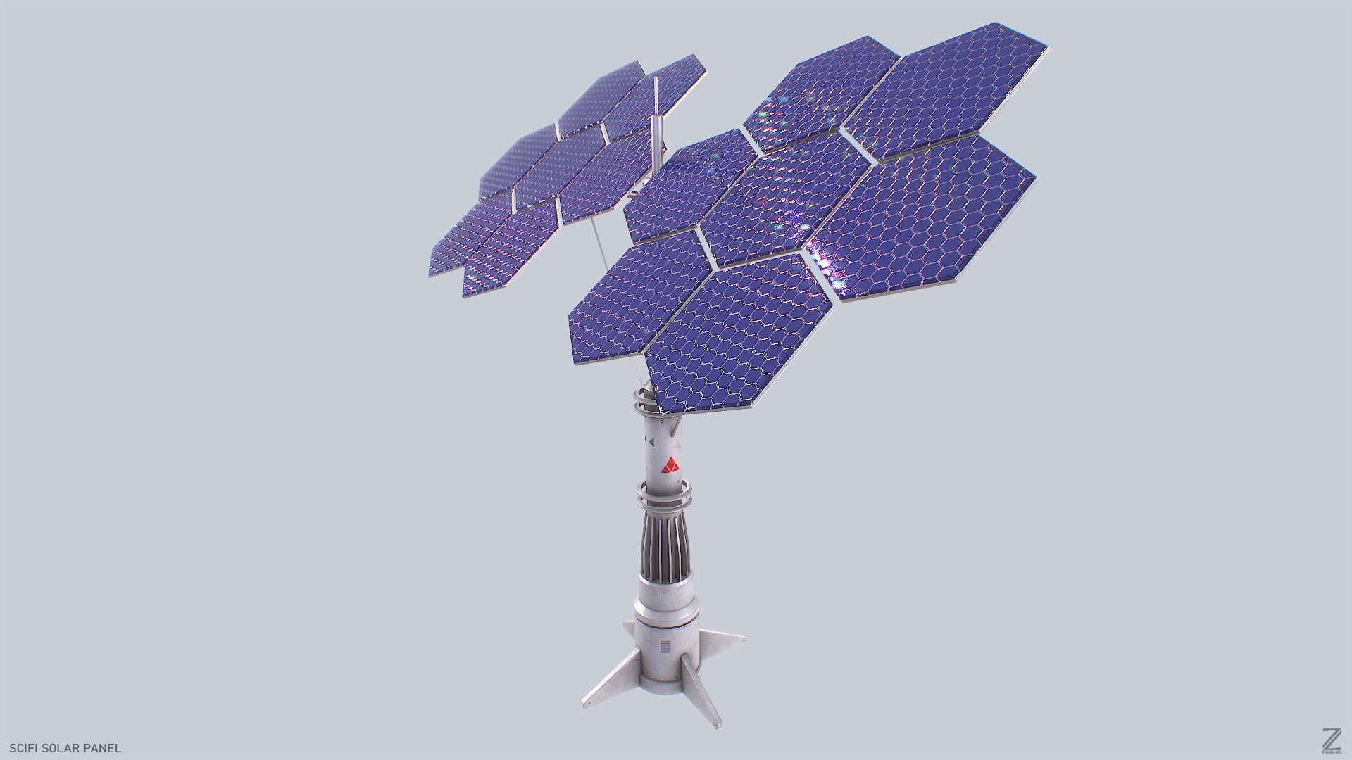 3D Scifi Solar Panel - TurboSquid 2221613