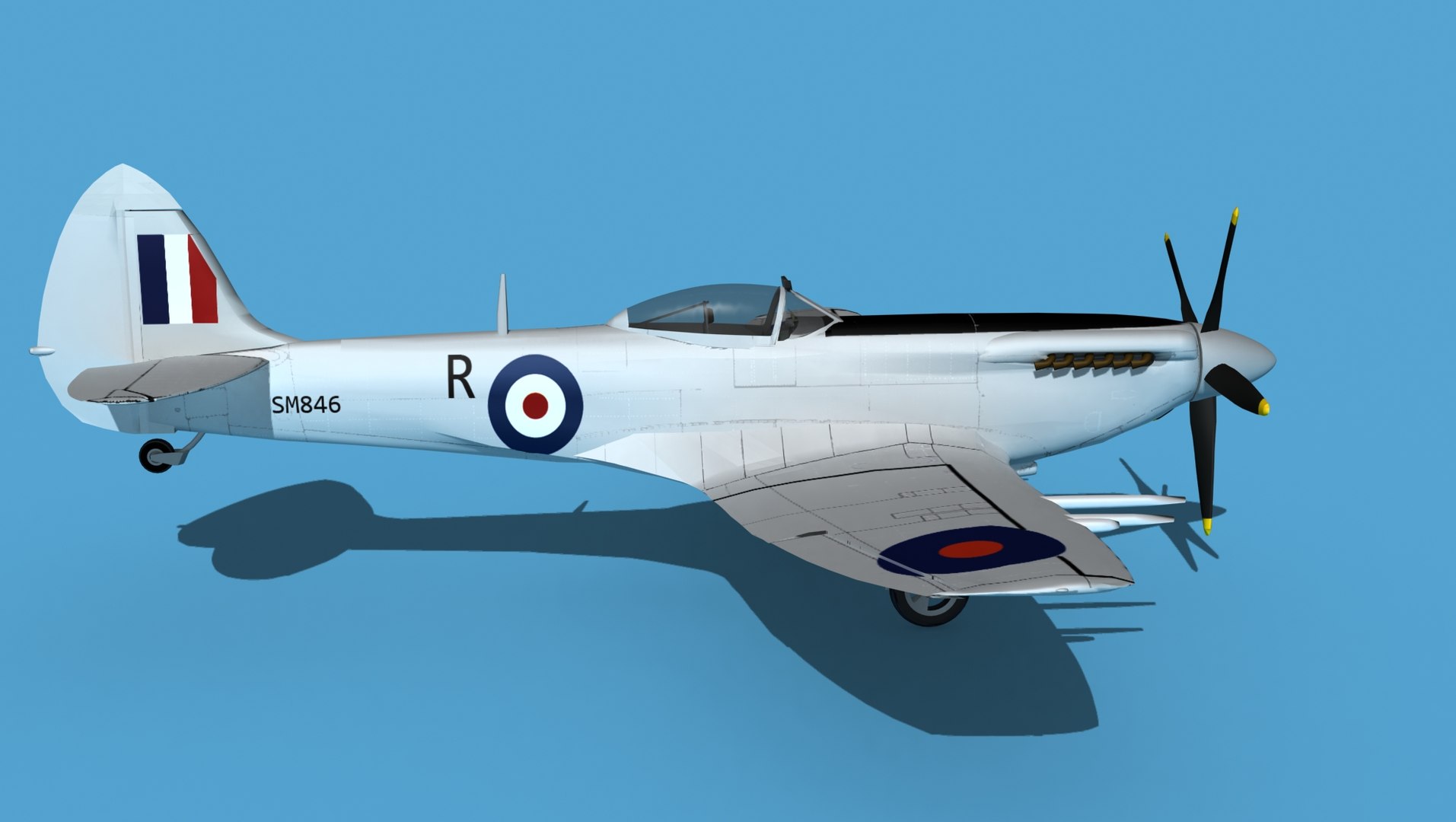 Supermarine Spitfire Mk XVIII V03 model - TurboSquid 1925710