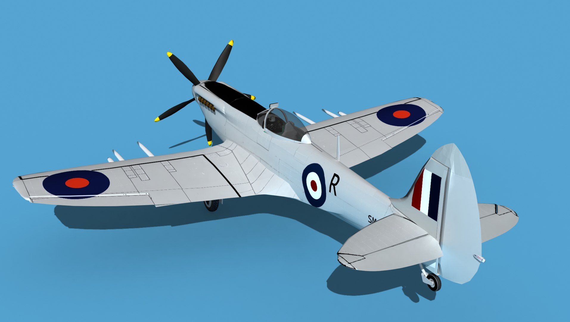 Supermarine Spitfire Mk XVIII V03 model - TurboSquid 1925710